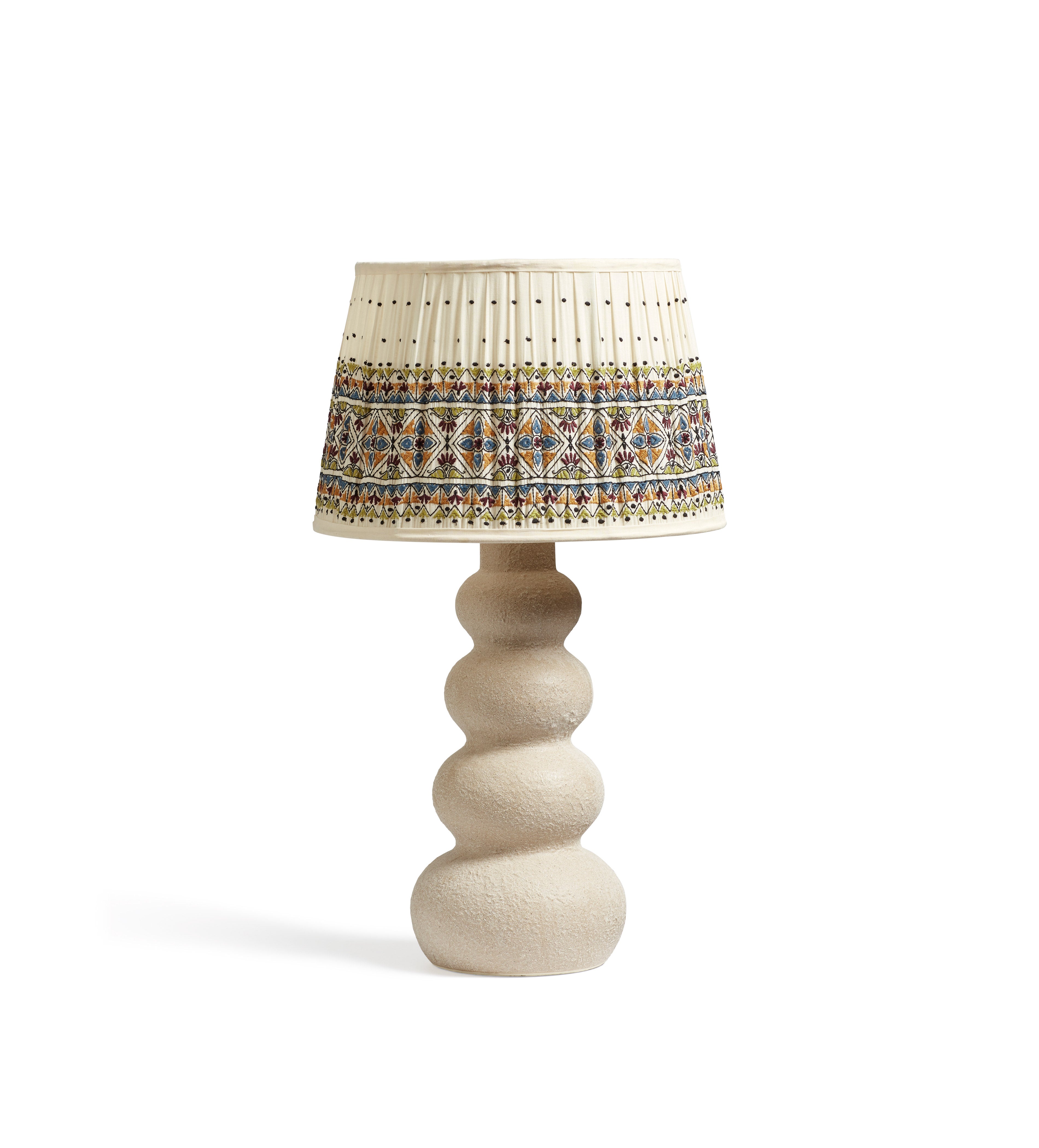 Adina Table Lamp Base - Flax | OKA