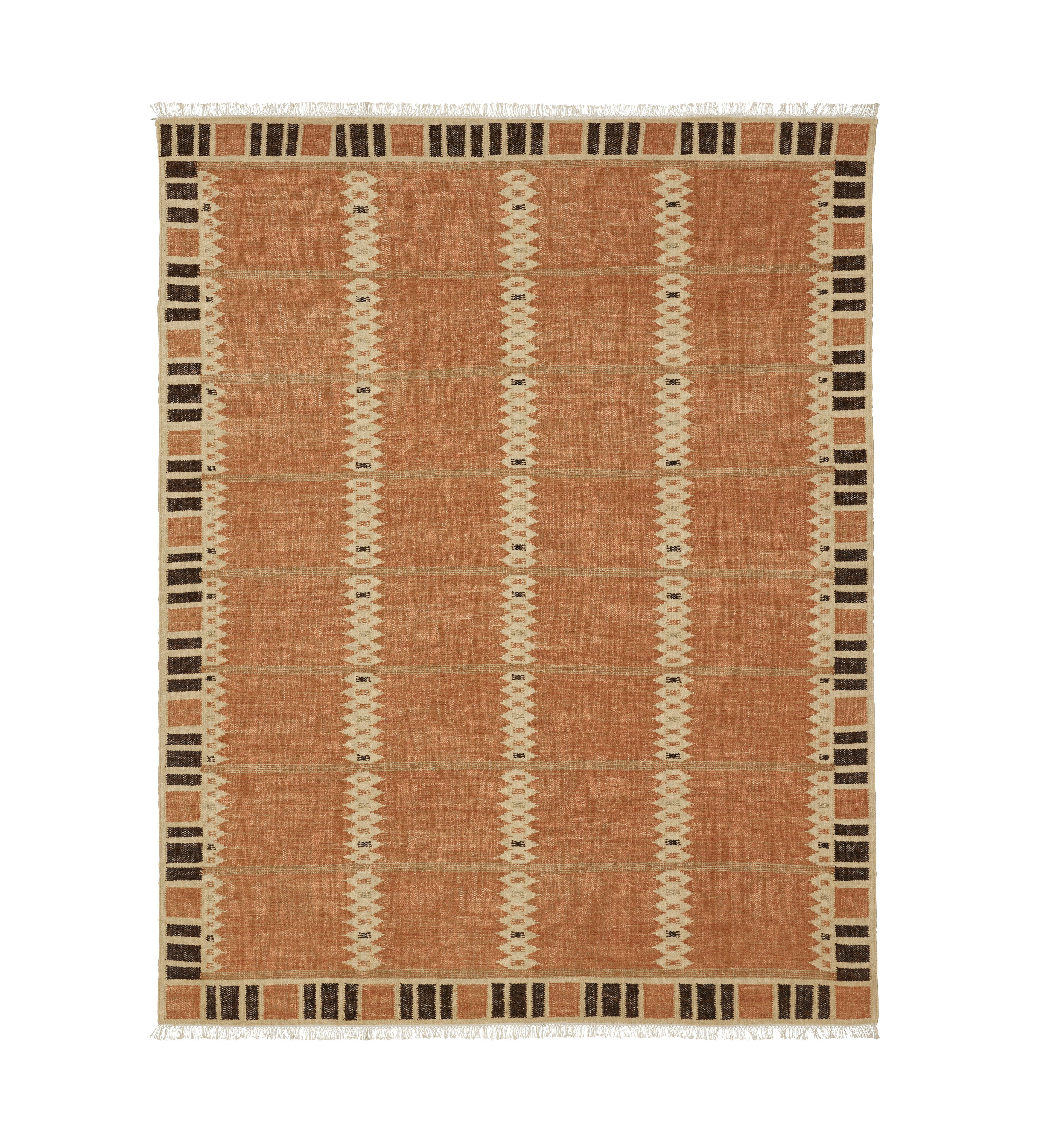 Alarik Rug 244x305cm - Aged Terracotta Red | OKA