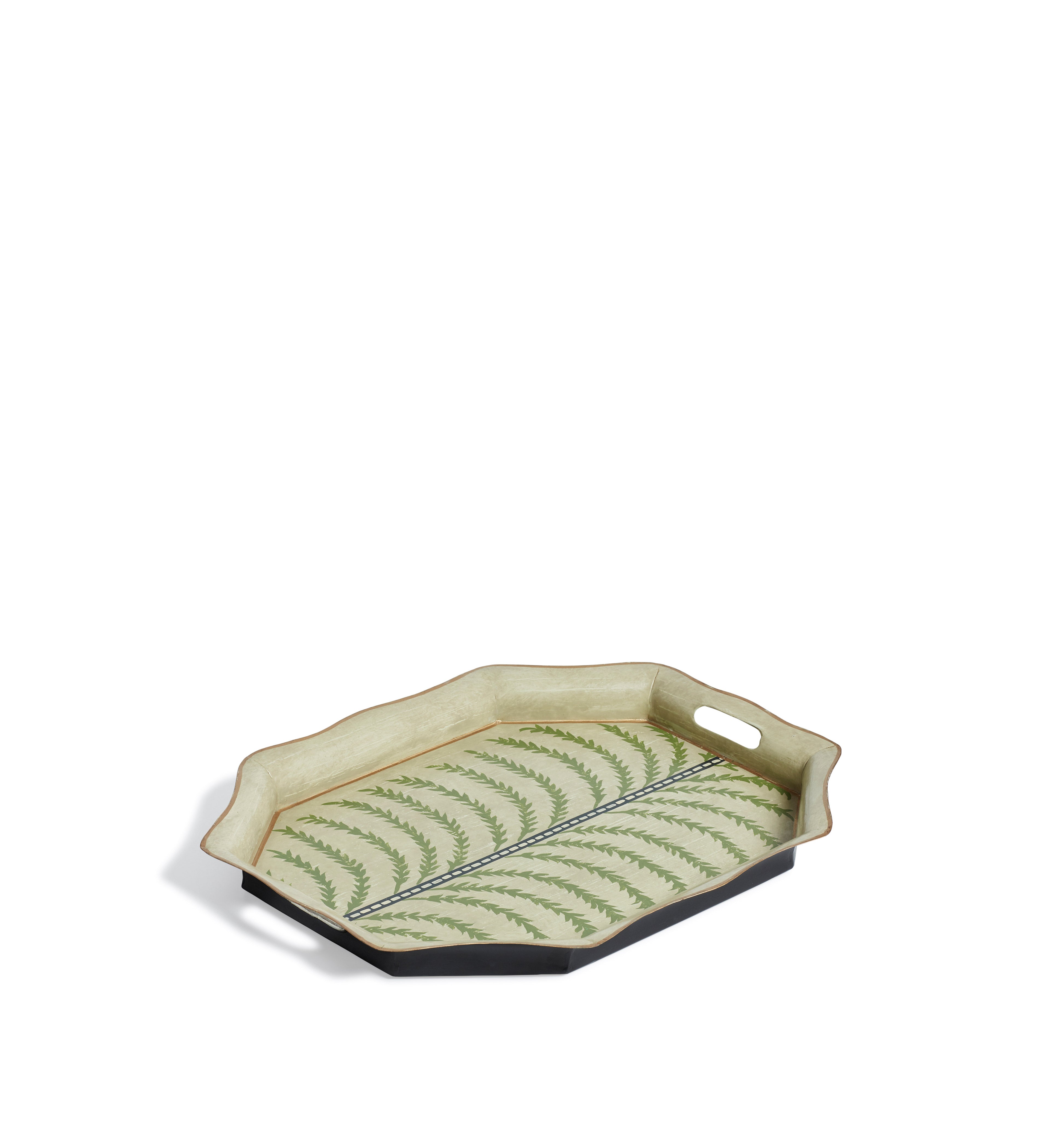Areca Scroll Tray - Putting Green | OKA