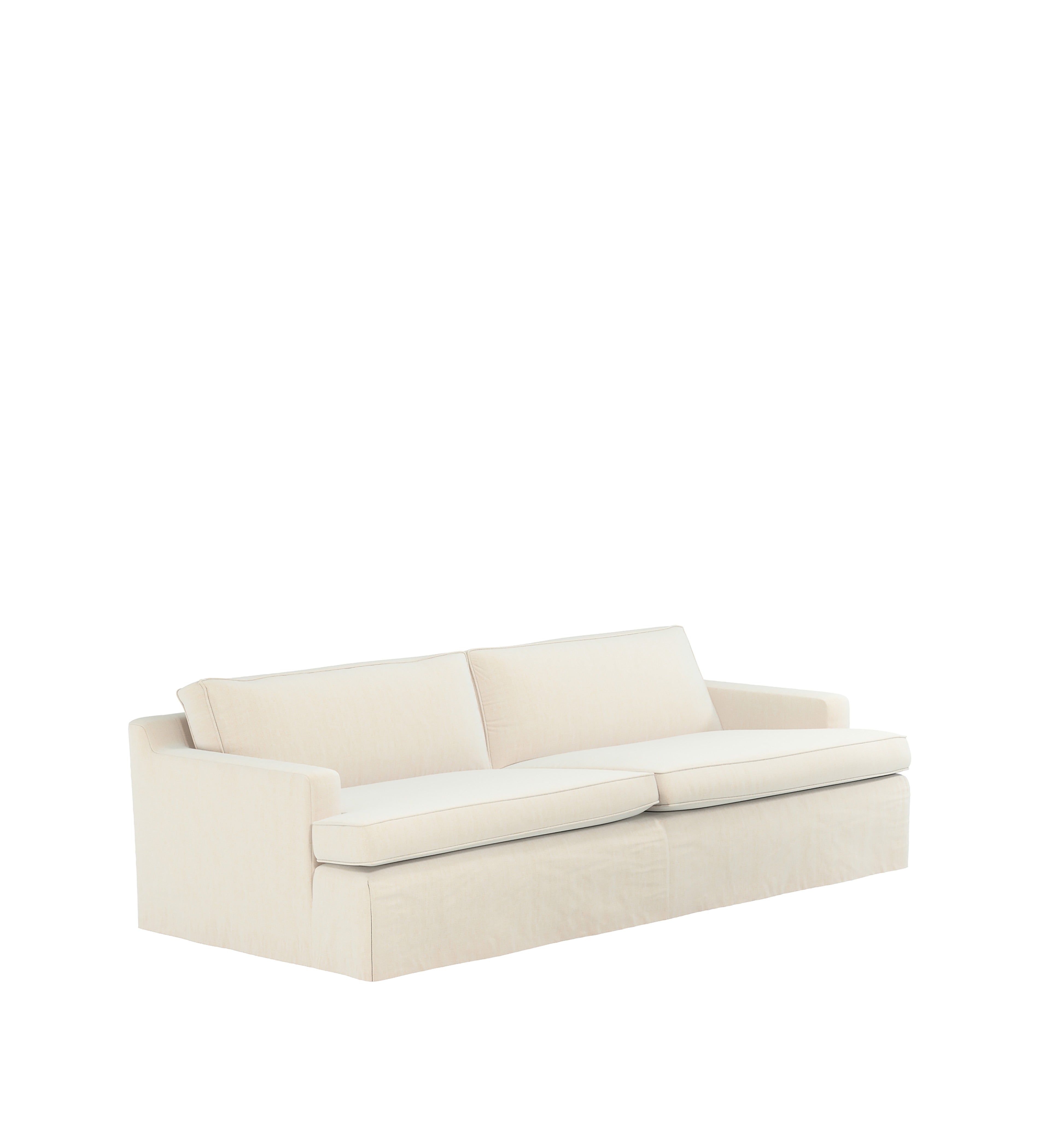 COVER ONLY - Beale Clever Linen Loose Cover for 3-Seater Sofa - Dyed ...