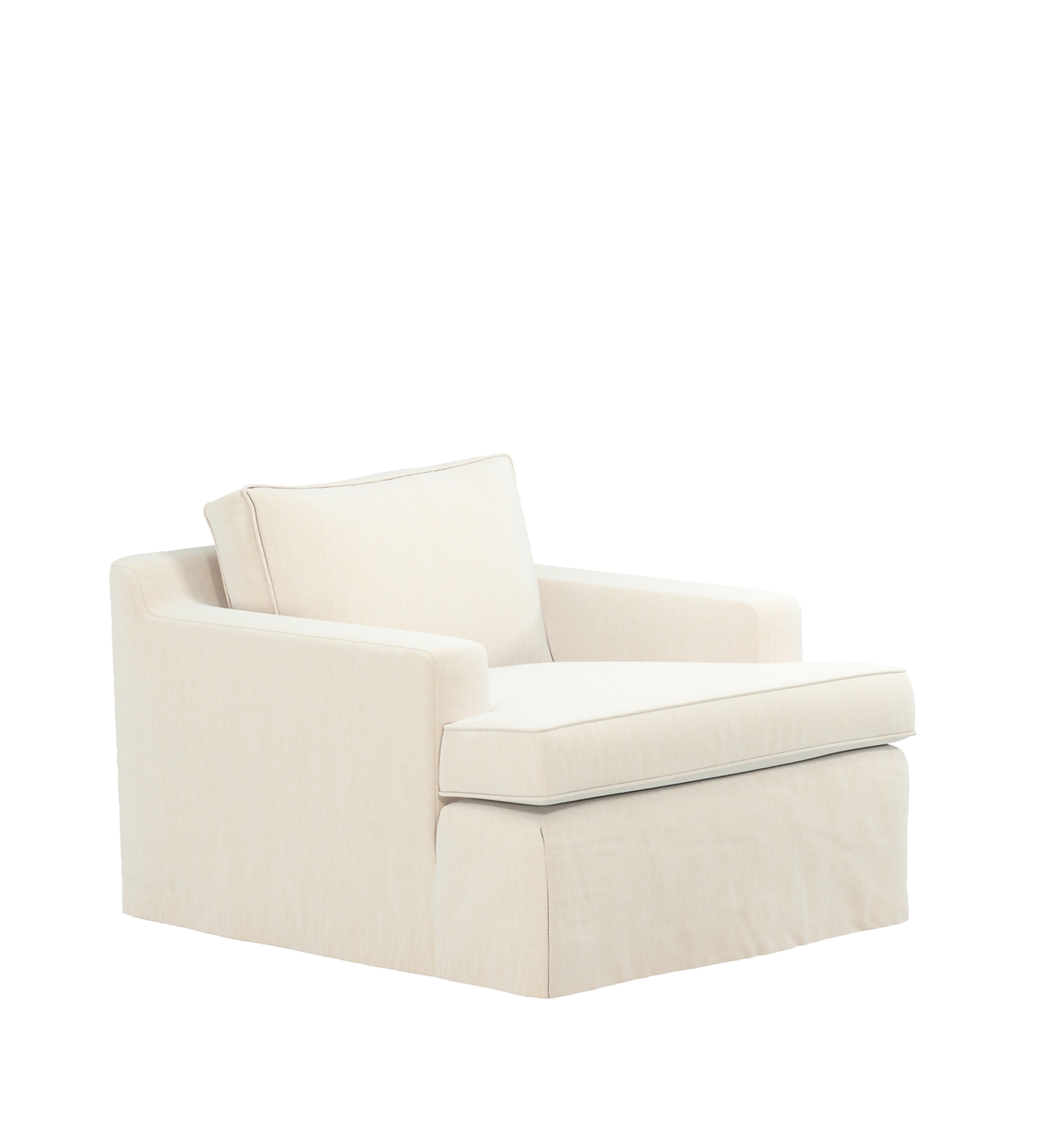 COVER ONLY - Beale Clever Linen Loose Cover for Armchair Sofa - Dyed ...