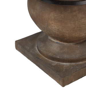 Callanish Round Indoor/Outdoor Dining Table - Brown | OKA