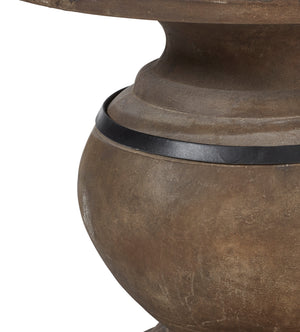 Callanish Round Indoor/Outdoor Dining Table - Brown | OKA