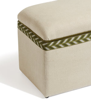 Carena Upholstered Trunk - Natural | OKA