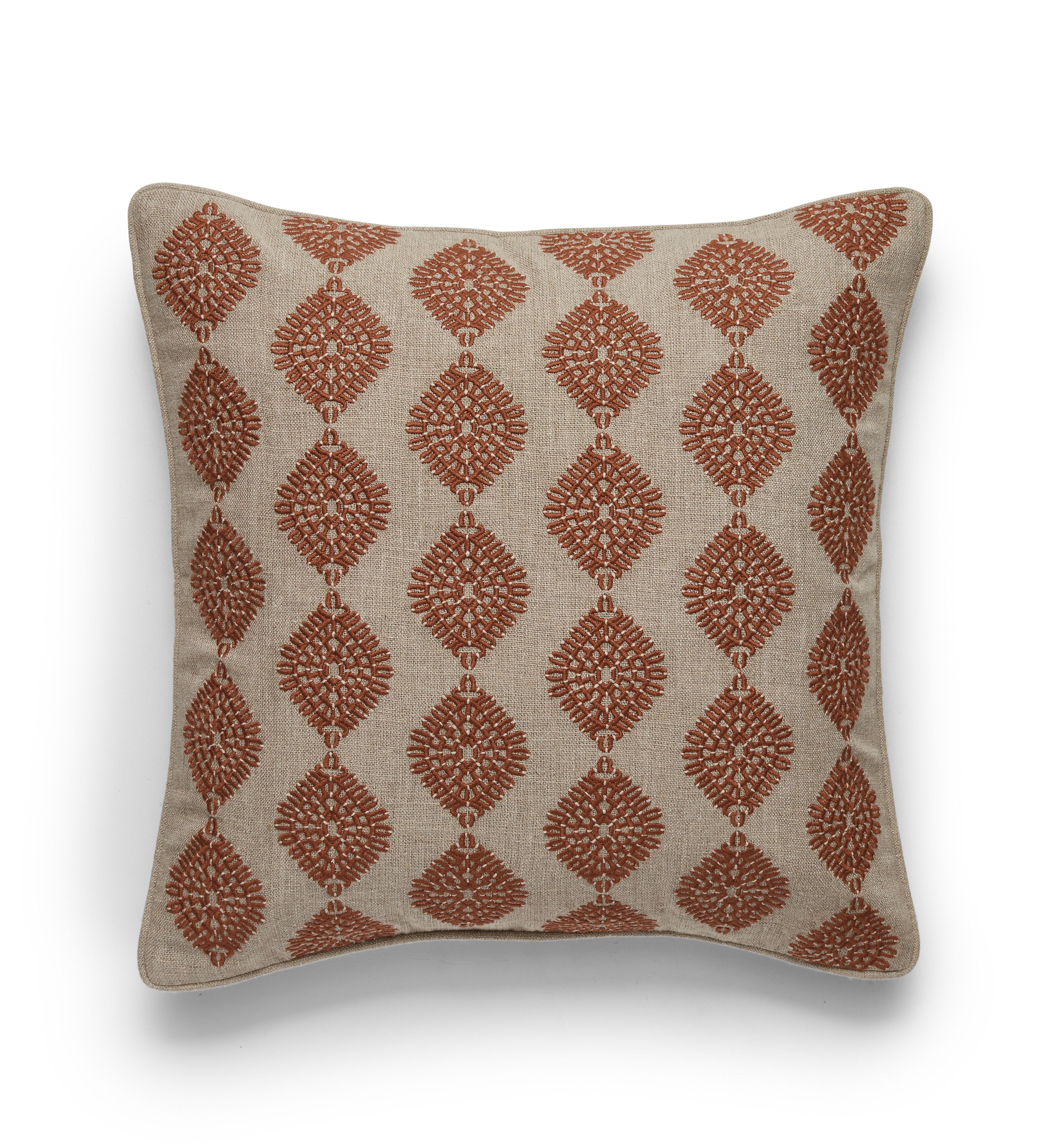 Carthew Cushion Cover - Dirty Orange | OKA