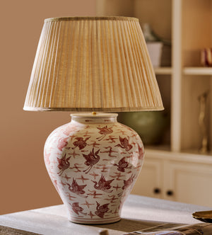 Changshou Table Lamp Base - Red | OKA