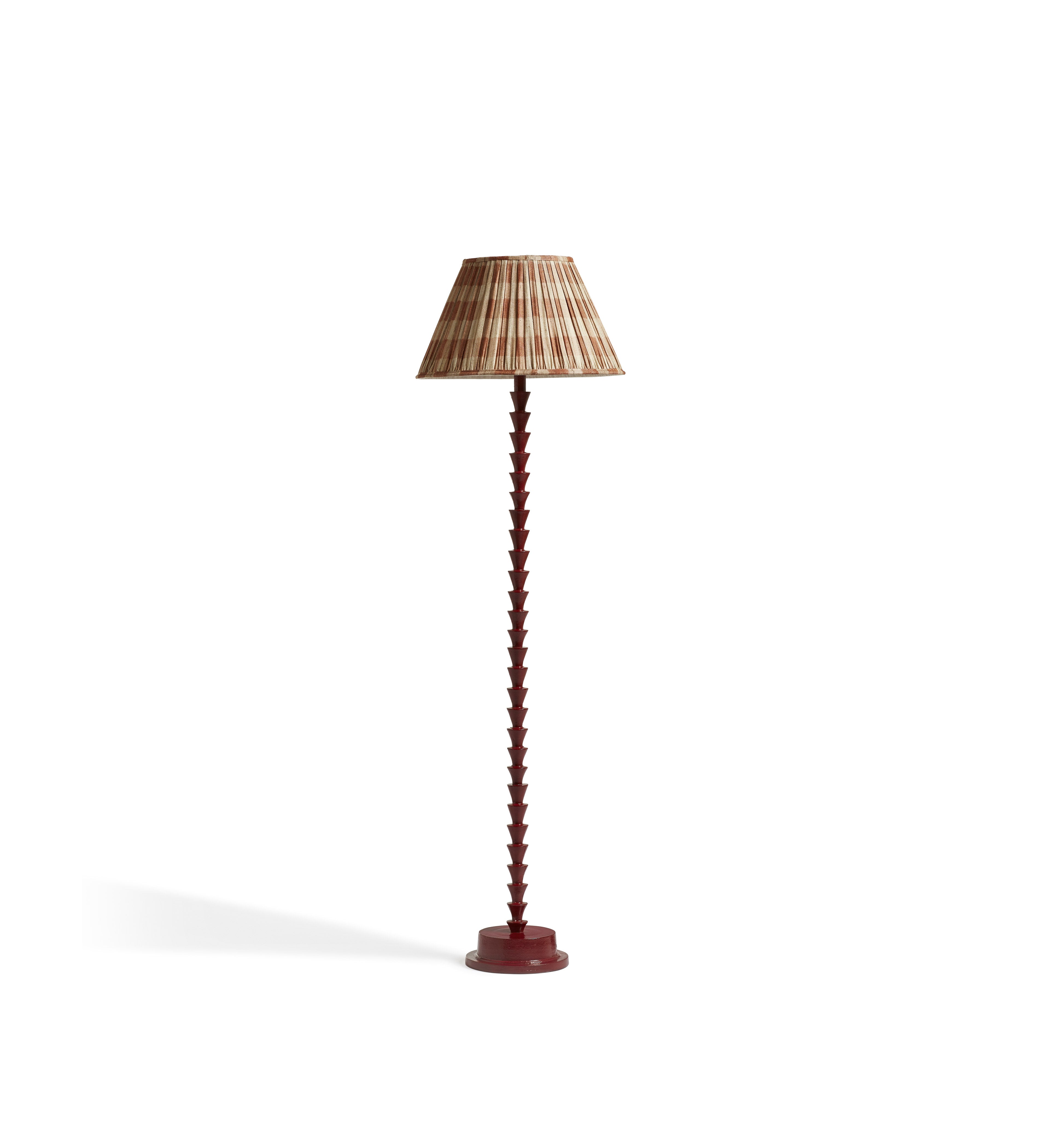 Clara Floor Lamp Base - Dark Red | OKA