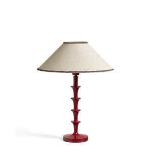 Clara Table Lamp Base - Dark Red | OKA