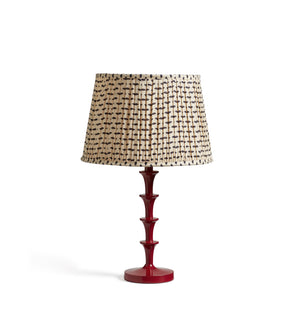 Clara Table Lamp Base - Dark Red | OKA