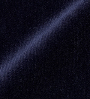 Clever Velvet Fabric Swatch - Perfect Navy Blue | OKA