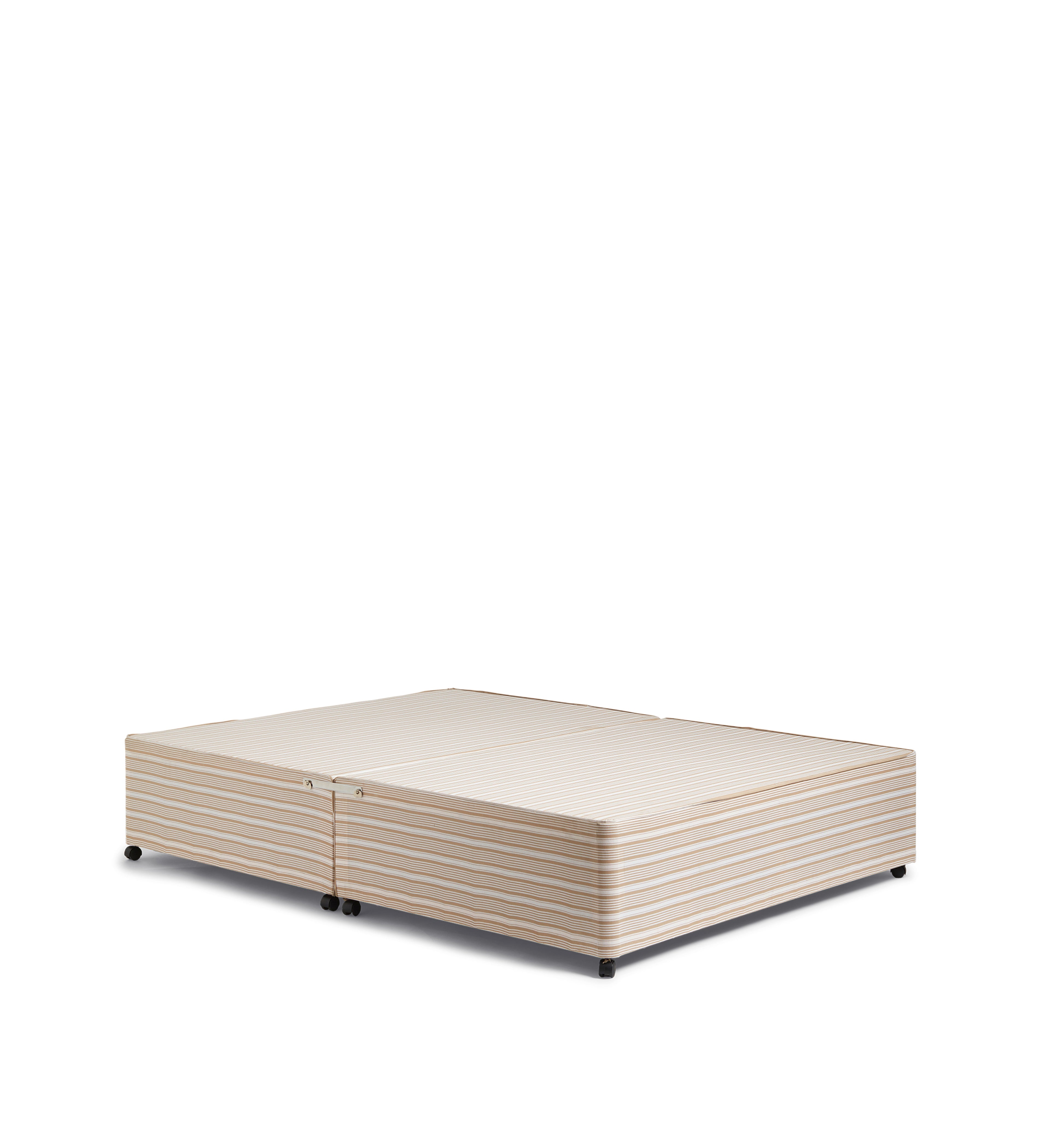 Divan Bed Base without Drawers - Double - Natural | OKA
