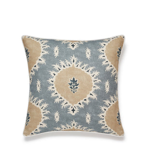 Drisana Cushion Cover - Grey Blue | OKA