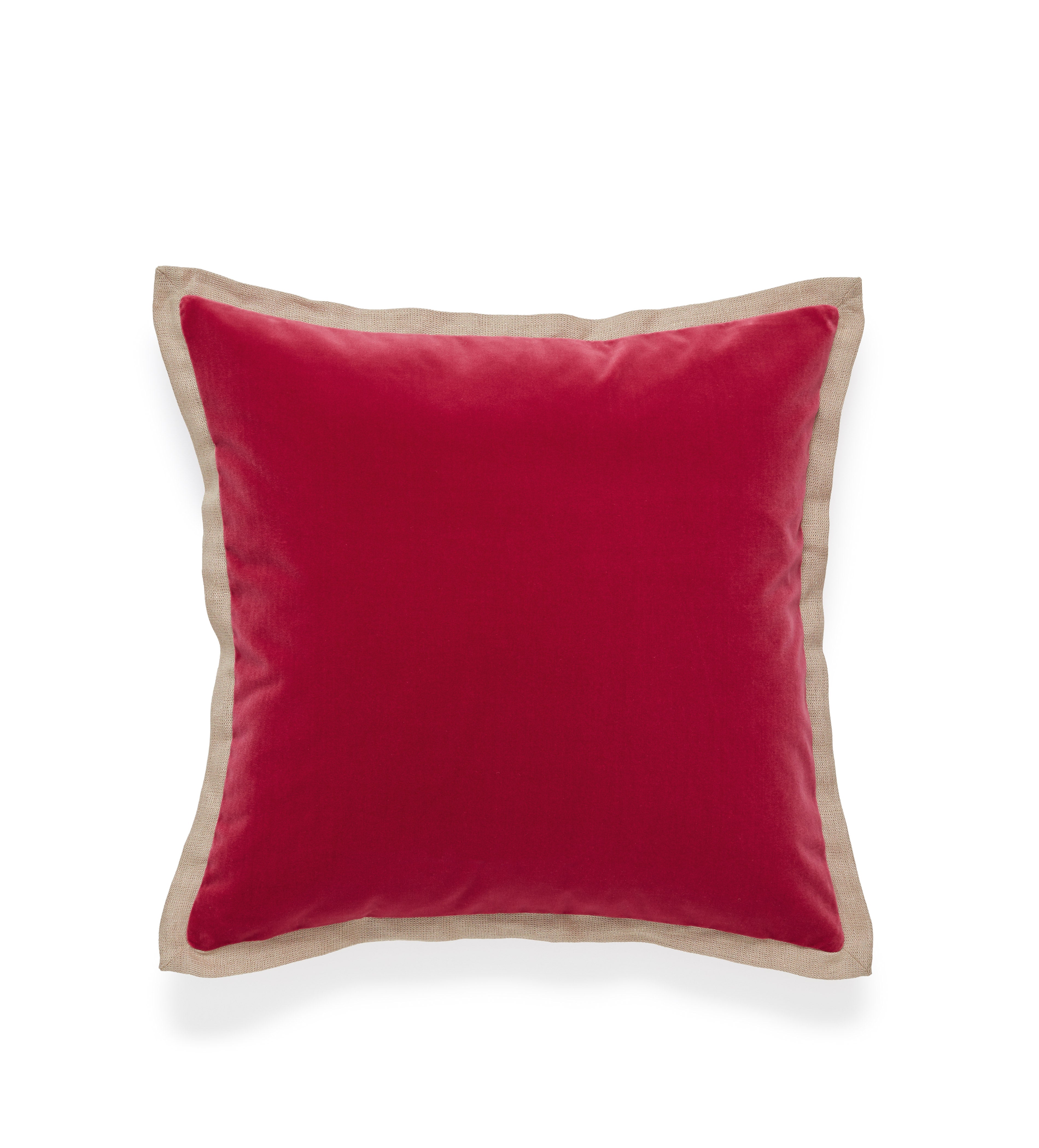 Edina Velvet Cushion Cover - Hot Pink | OKA