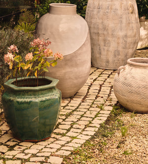 Eldoris Planter - Antique Green | OKA