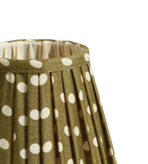 Emily Silk Cone Lampshade 17cm - Green | OKA