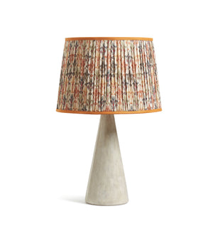 Ernest Table Lamp Base - Vellum Brown | OKA