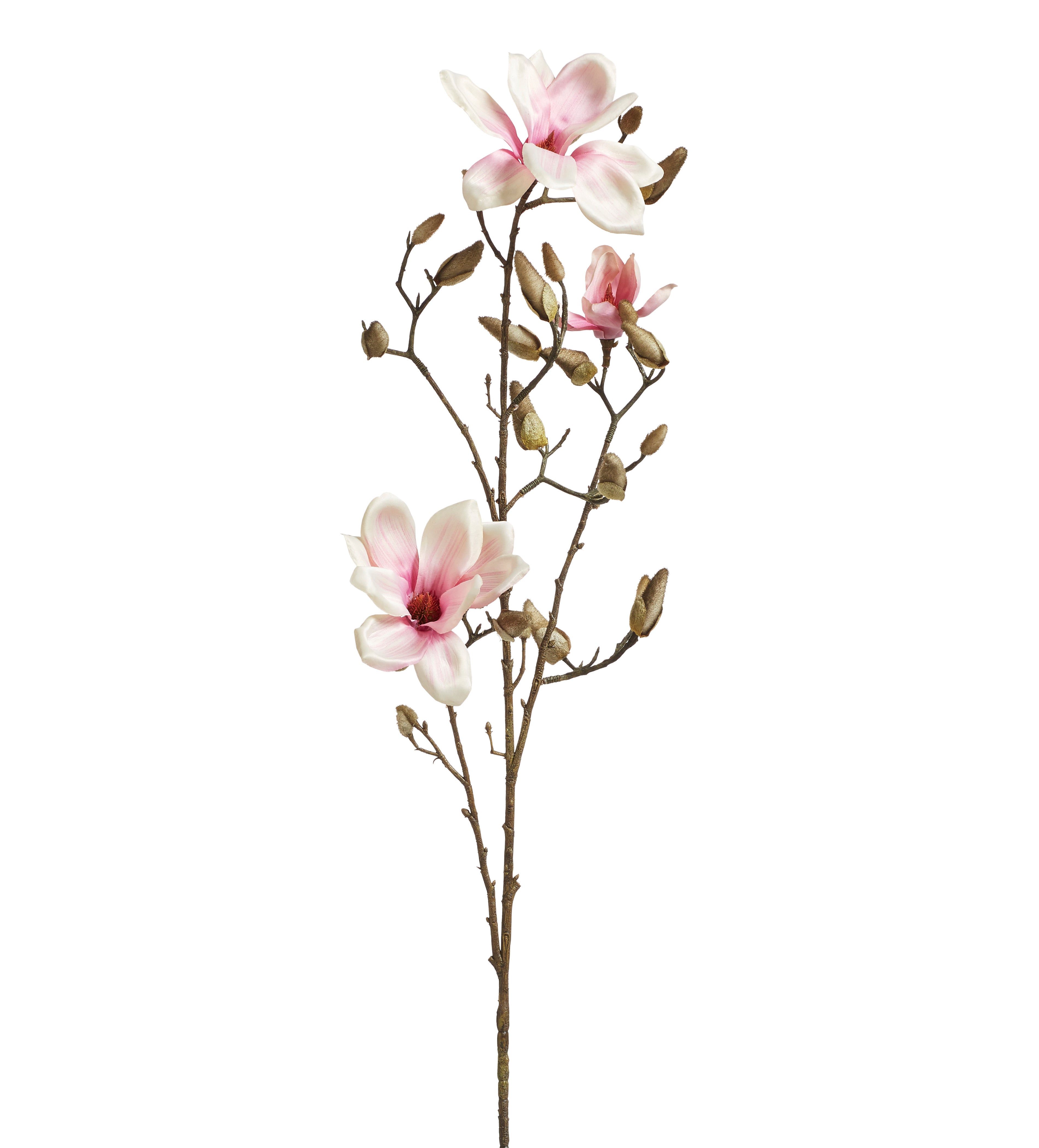 Faux Magnolia Stem - Pink | OKA