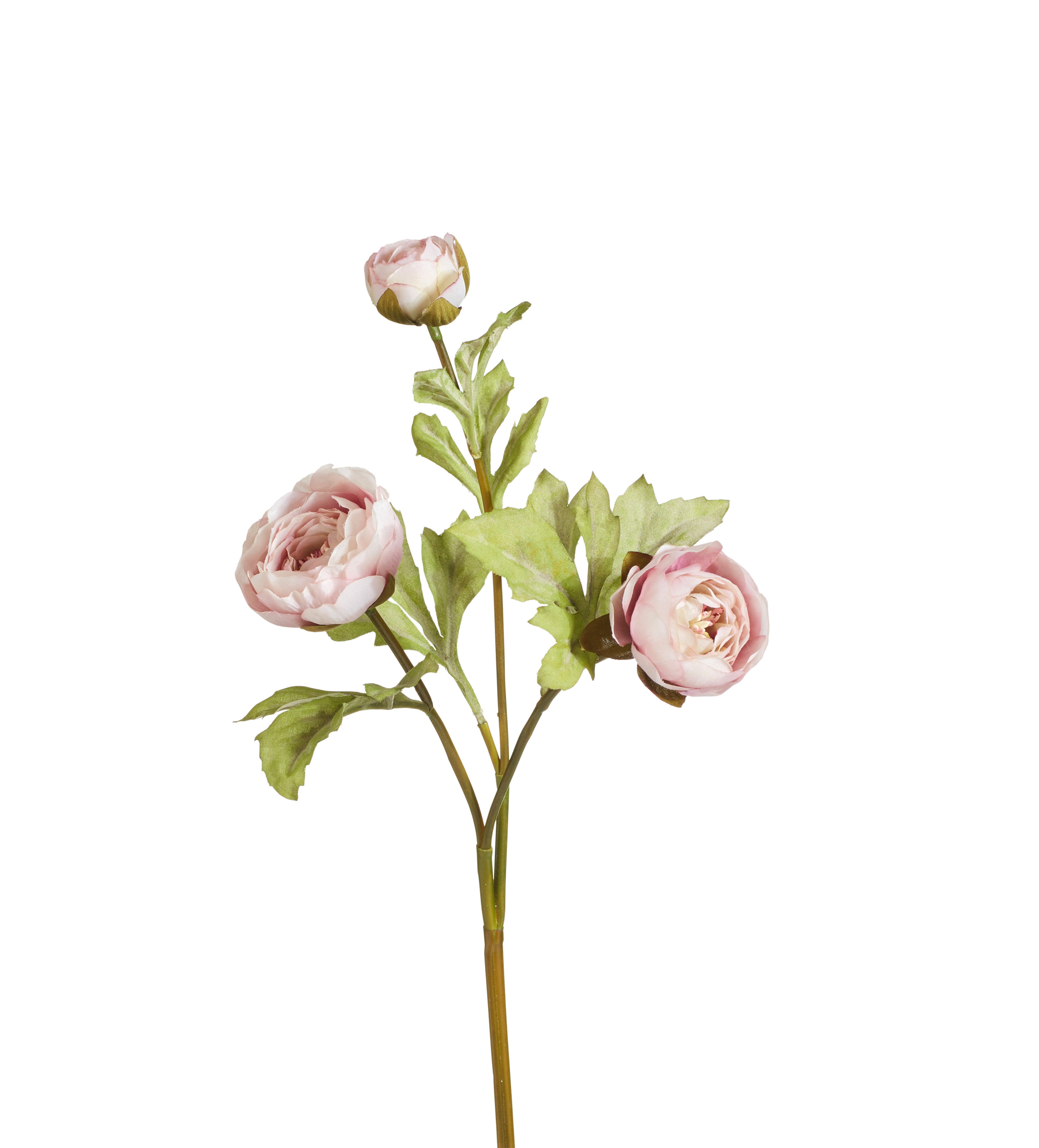 Faux Tea Rose Stem - Pink | OKA