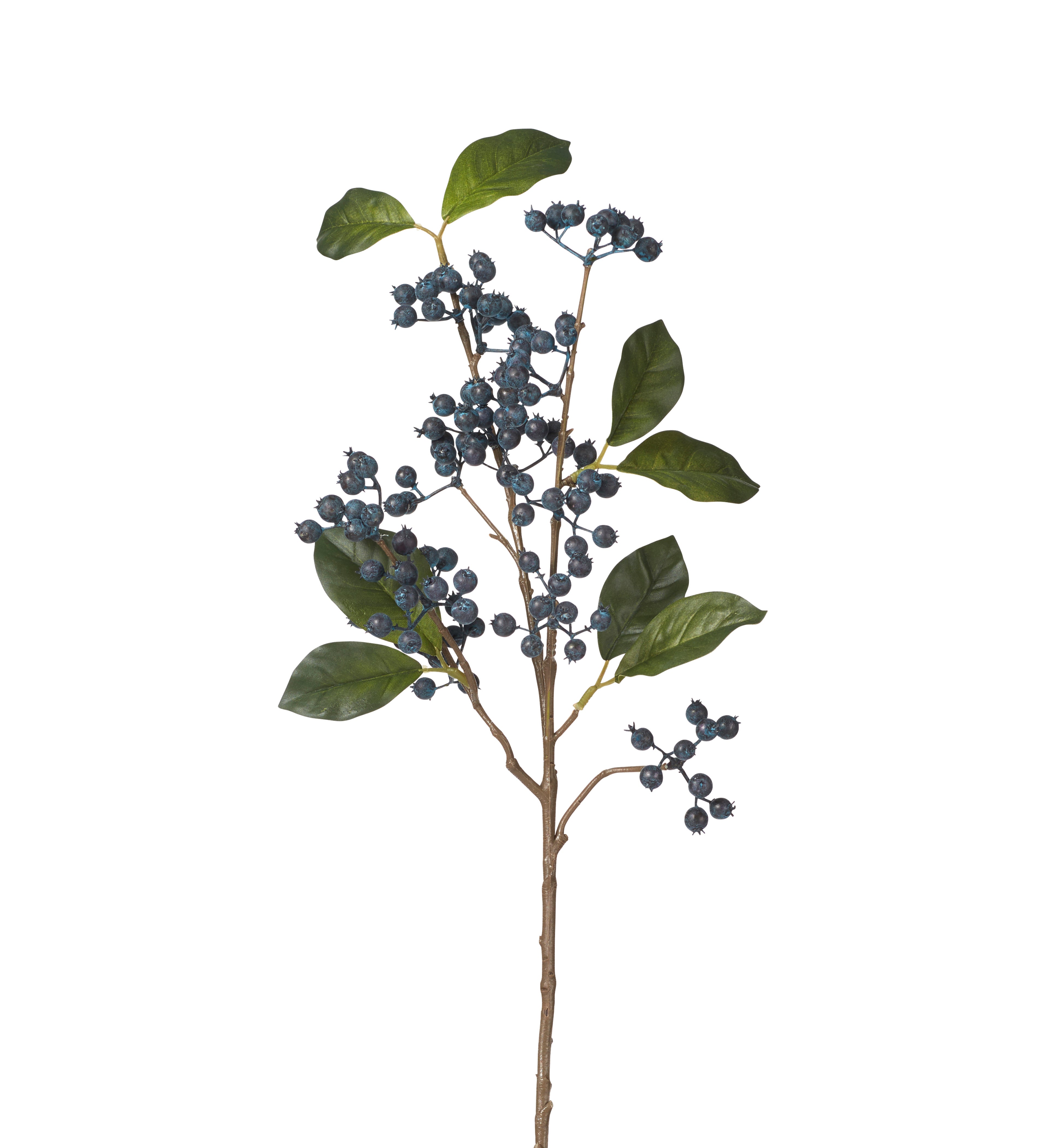 Faux Wild Blueberry Stem - Blue | OKA