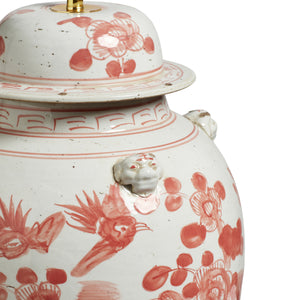 Fenghuang Table Lamp Base - Red/White | OKA