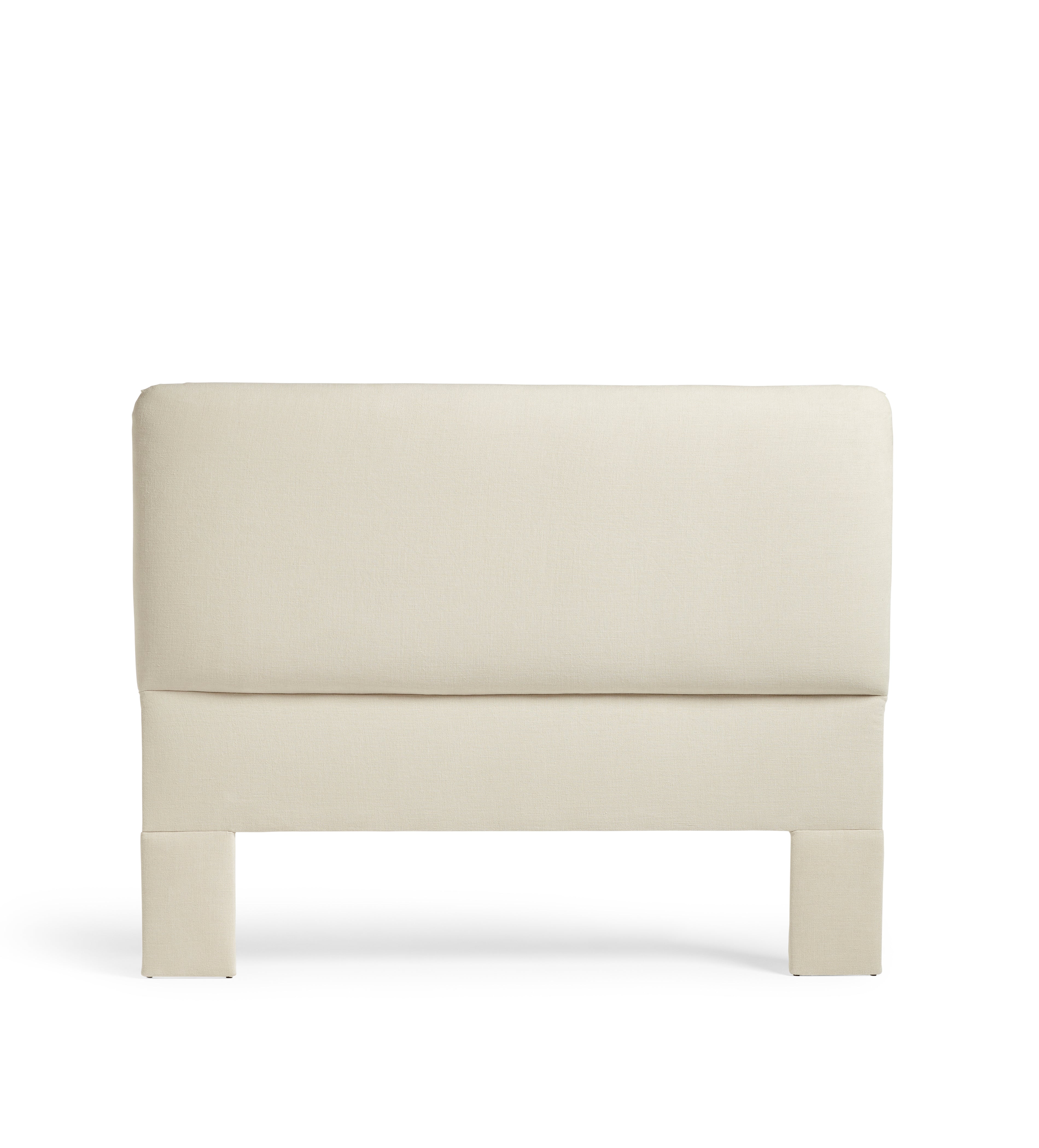 Upholstered and Padded Headboard - King Size - Natural | OKA