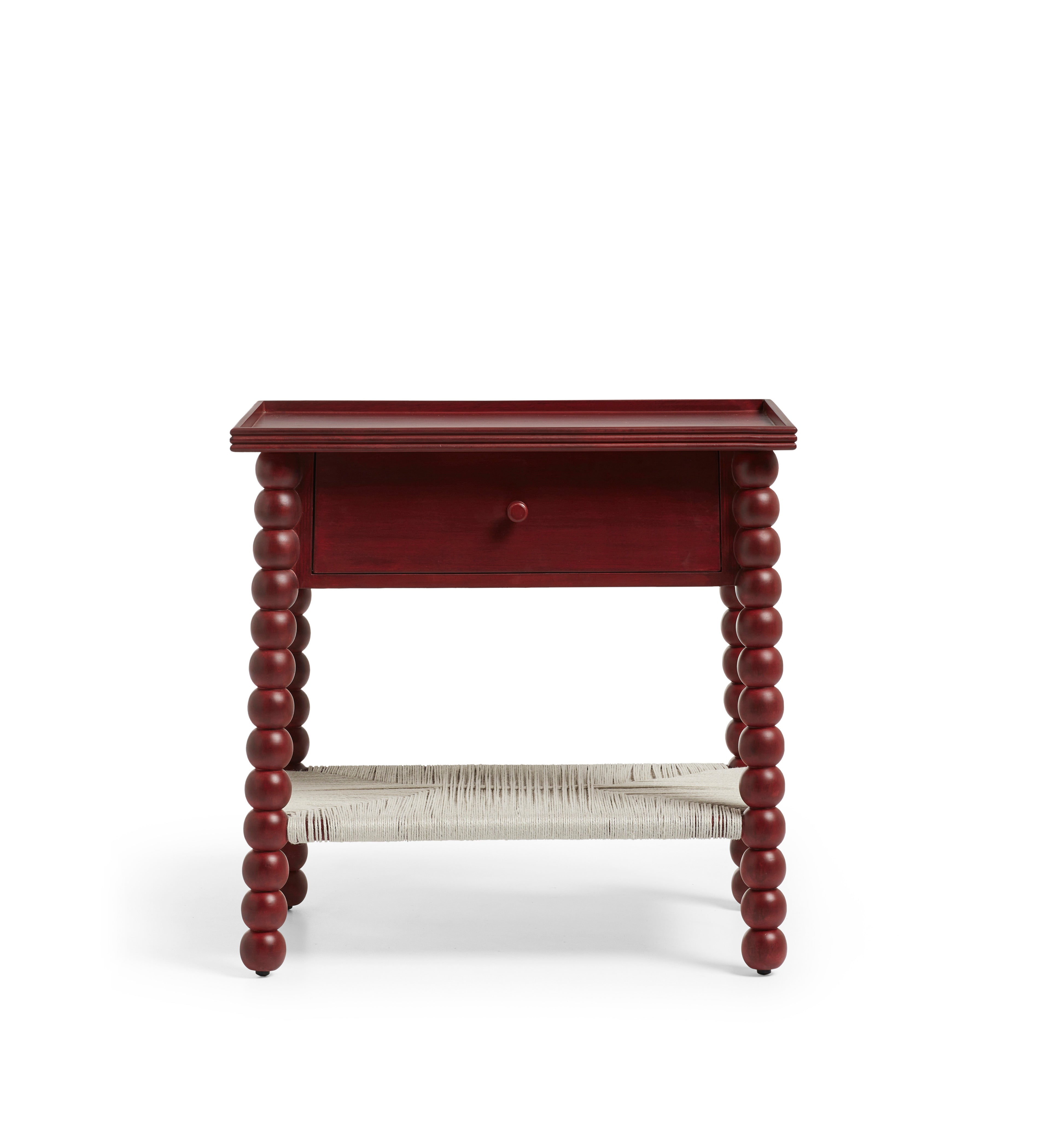 Flectus Side Table - Brushed Red | OKA