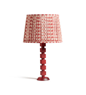 Huxley Table Lamp Base - Brushed Red | OKA