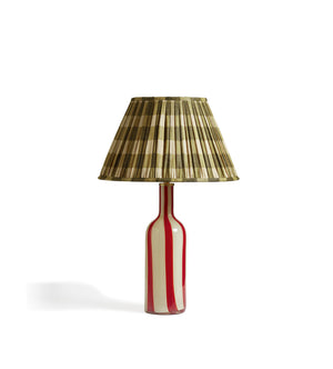 Joseph Glass Table Lamp Base - Red | OKA