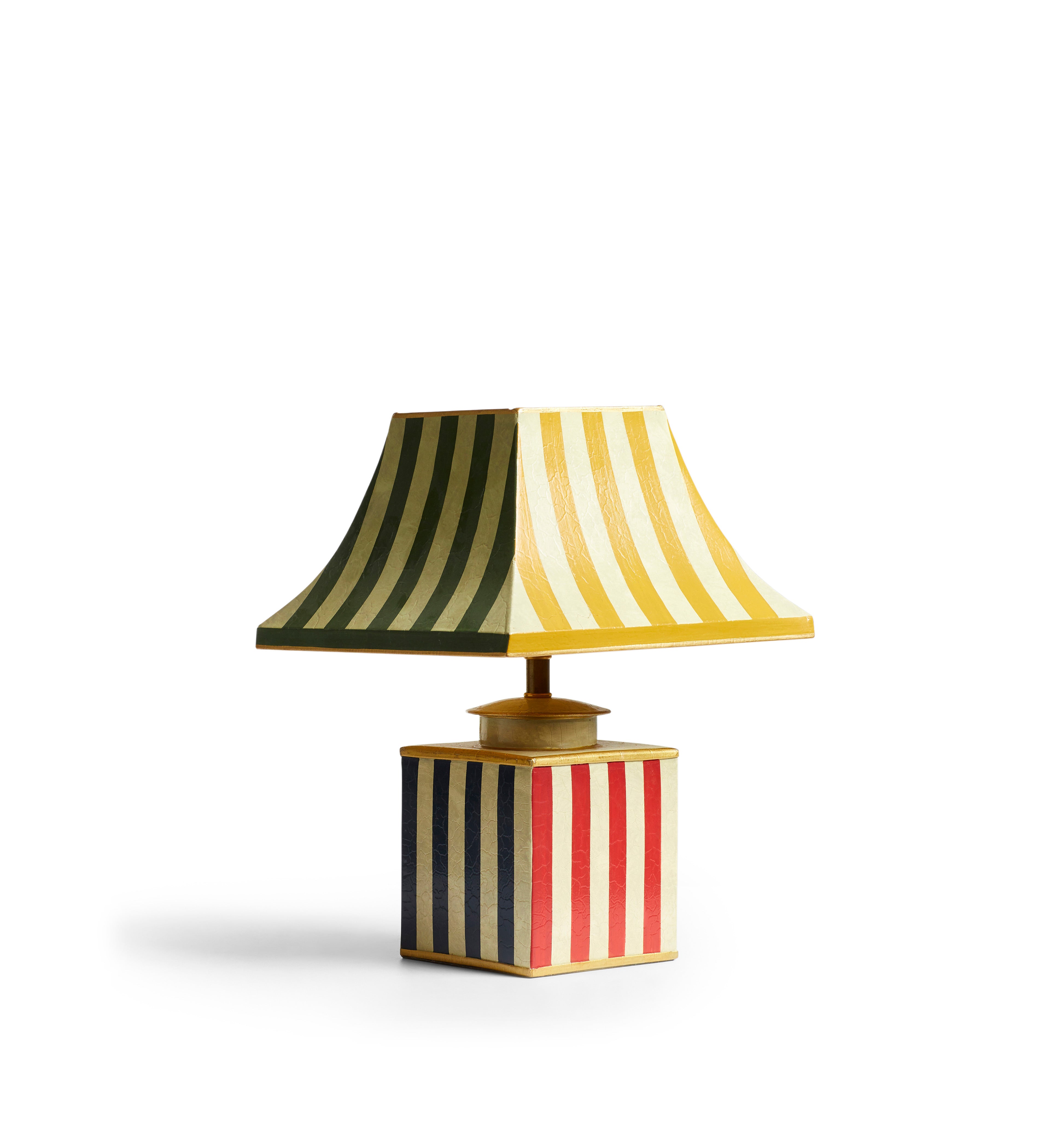 Joshuah Table Lamp and Shade - Multi | OKA