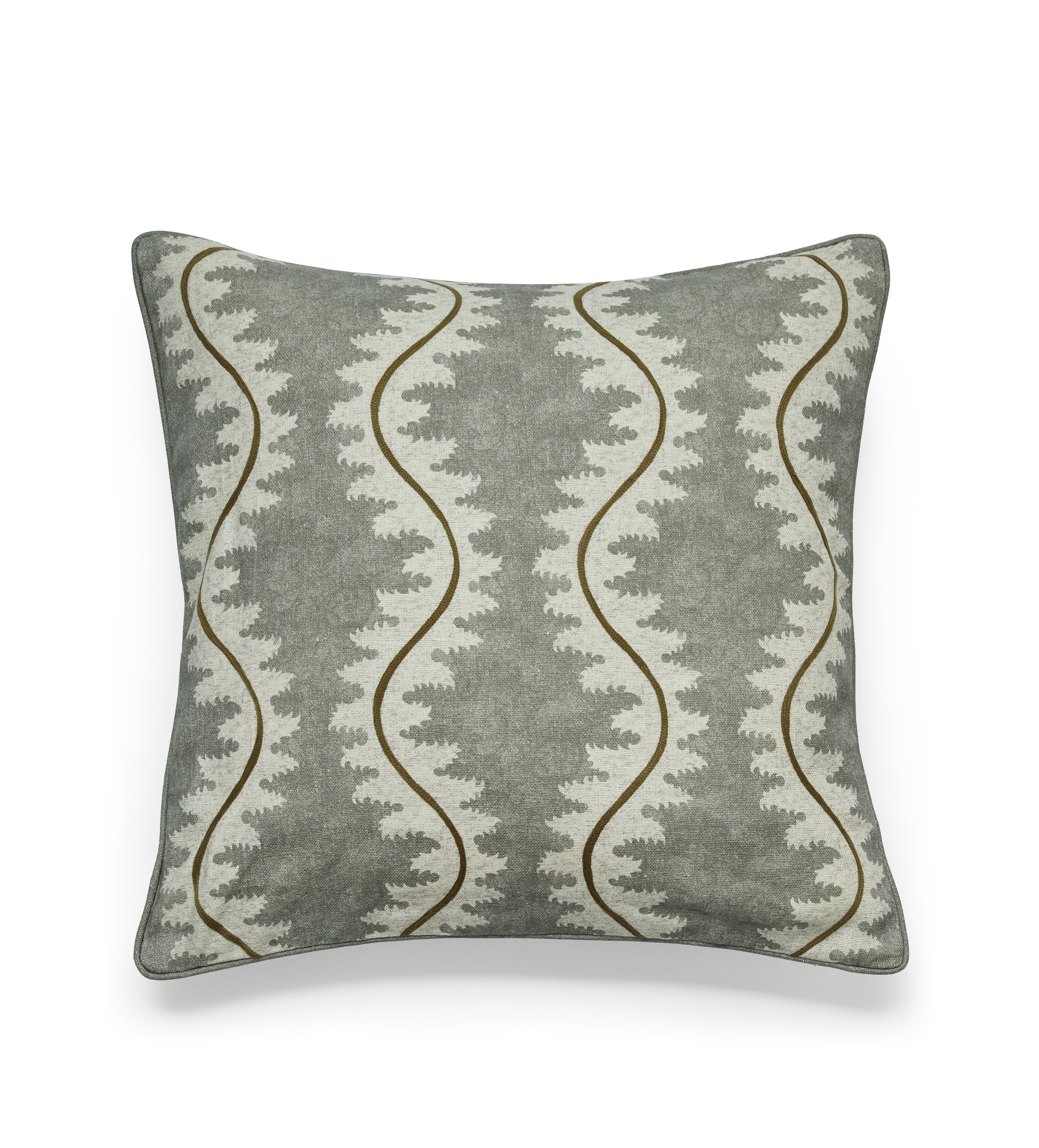 Lahar Cushion Cover - Dune Green | OKA