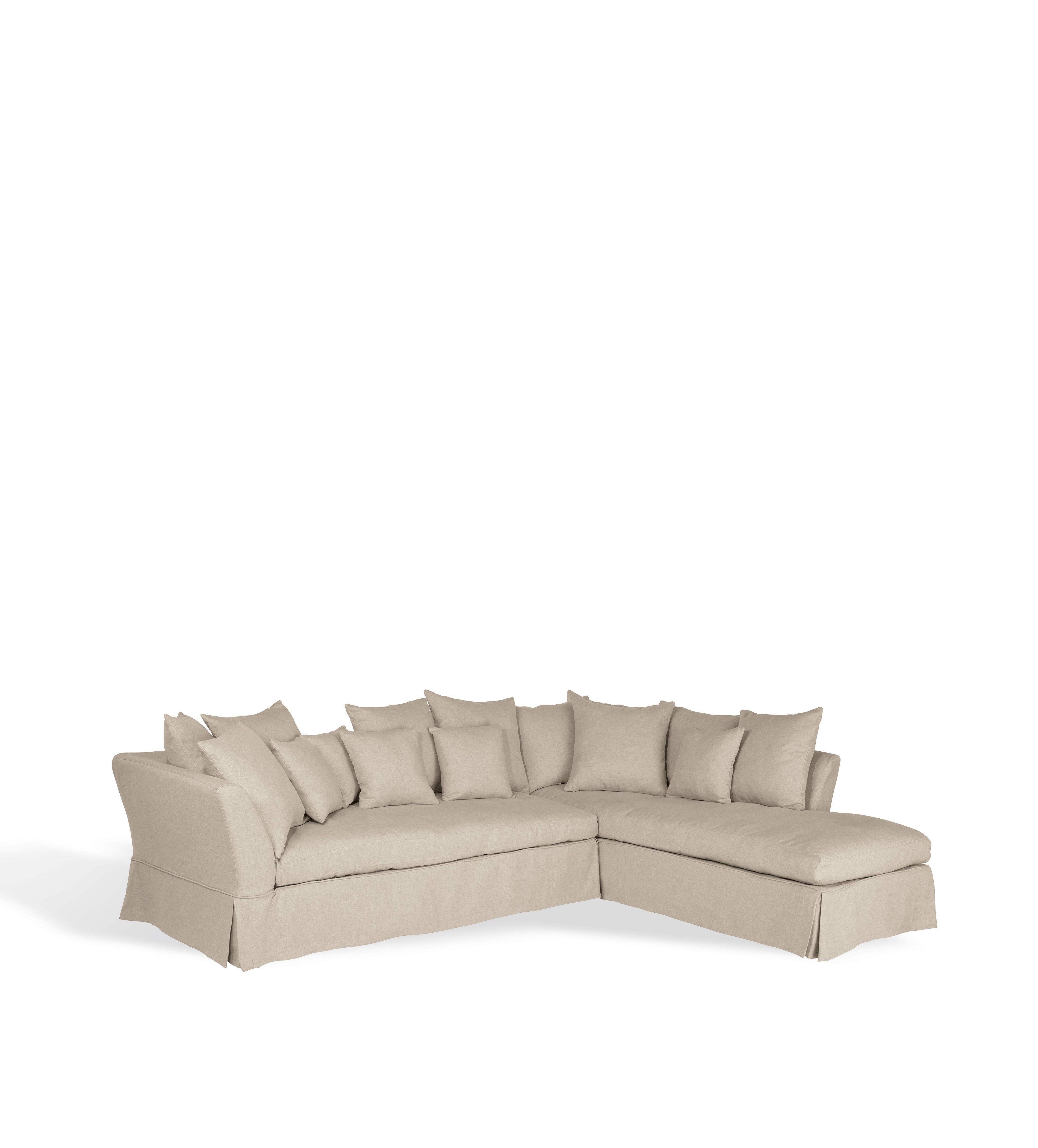 Lamorna Right-Hand Facing Corner Sofa - Natural | OKA