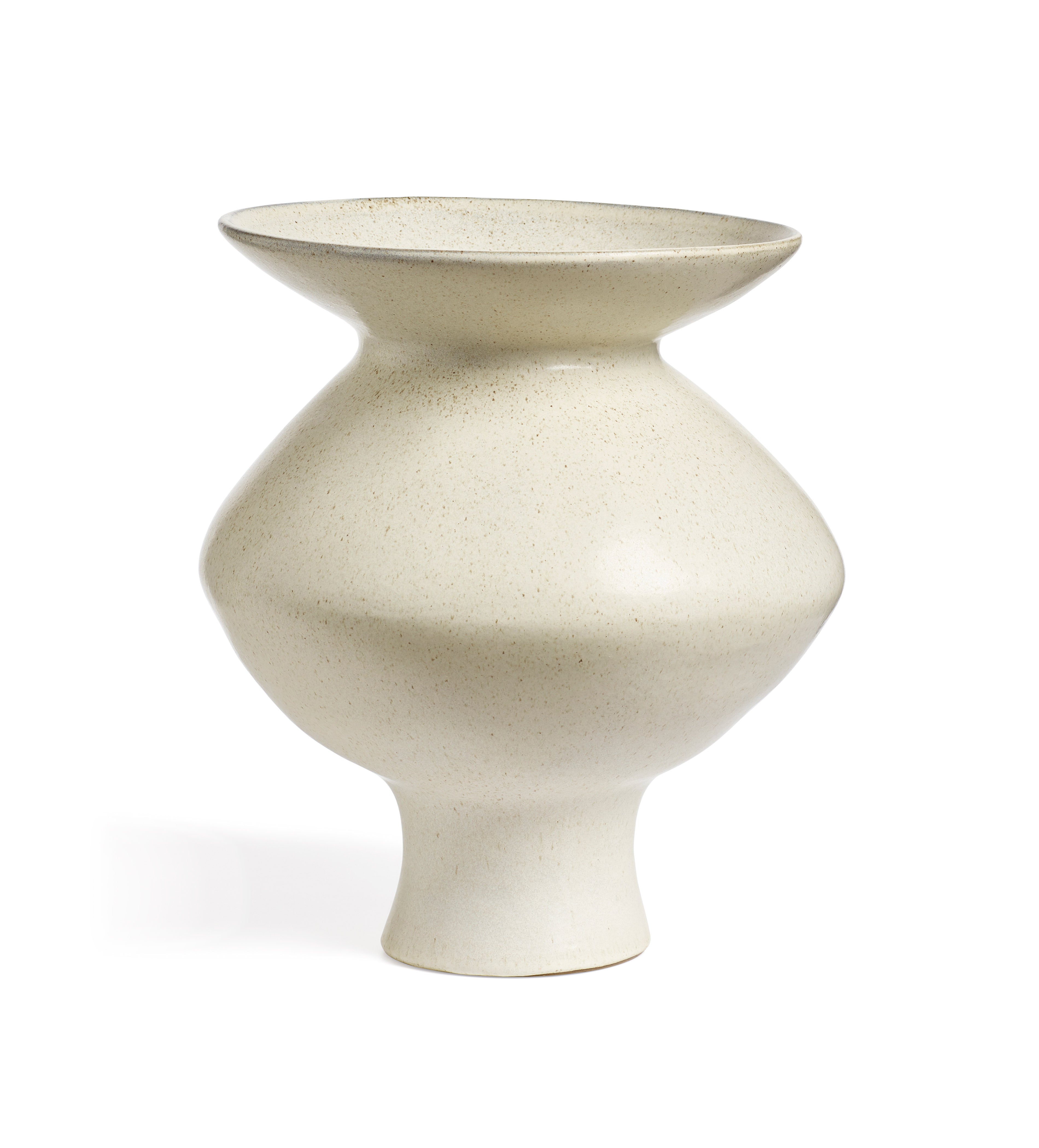 Papavera Vase - Large - Speckled White | OKA