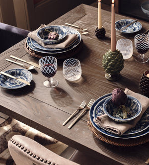 Arthur Rectangular Dining Table - Large - Burnt Oak Brown | OKA