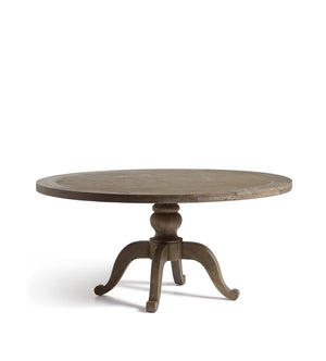 Arthur Round Dining Table - Large - Burnt Oak Brown | OKA