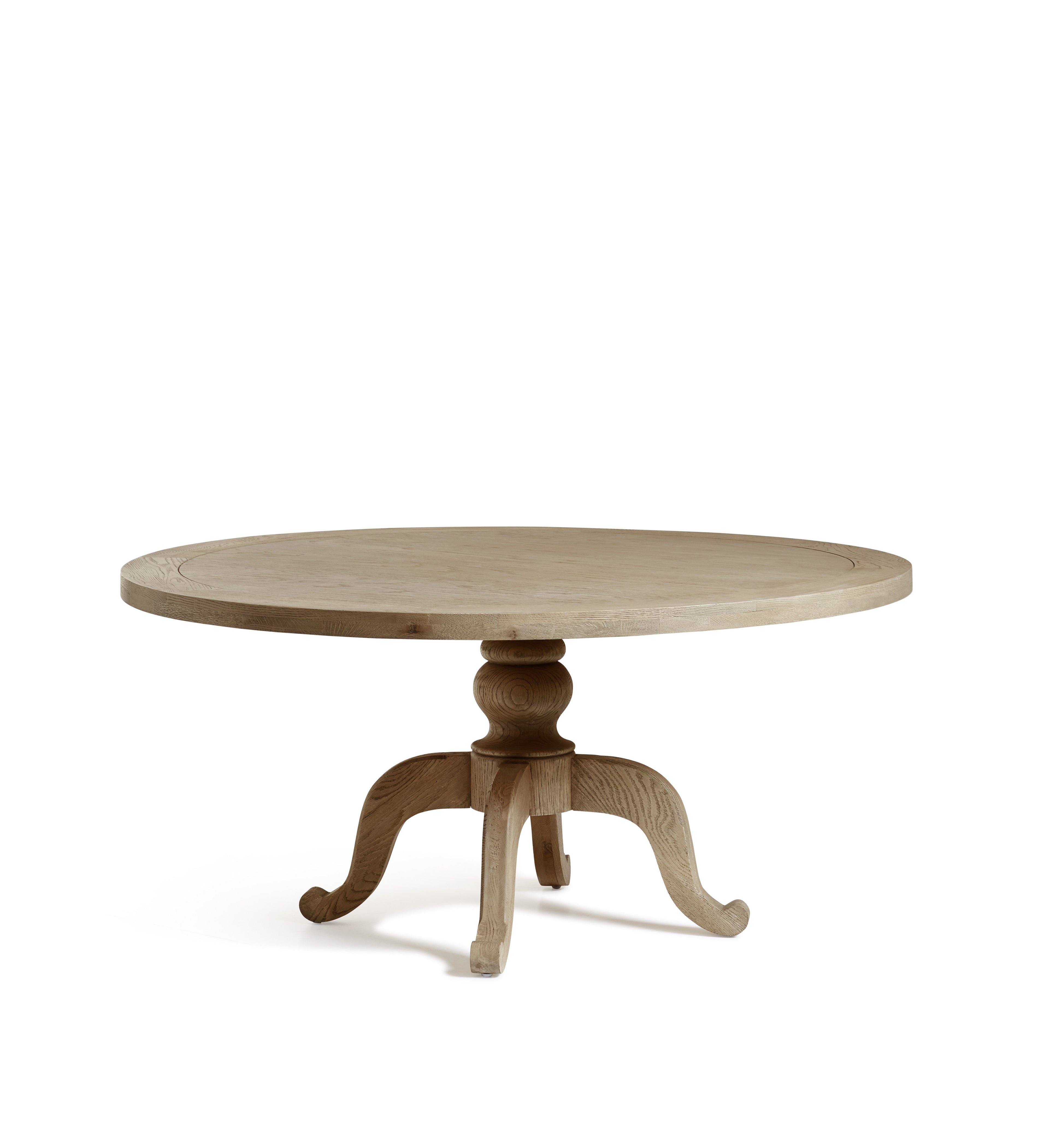 Arthur Round Dining Table - Large - Weathered Oak Brown | OKA