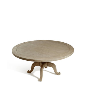 Arthur Round Dining Table - Large - Weathered Oak Brown | OKA