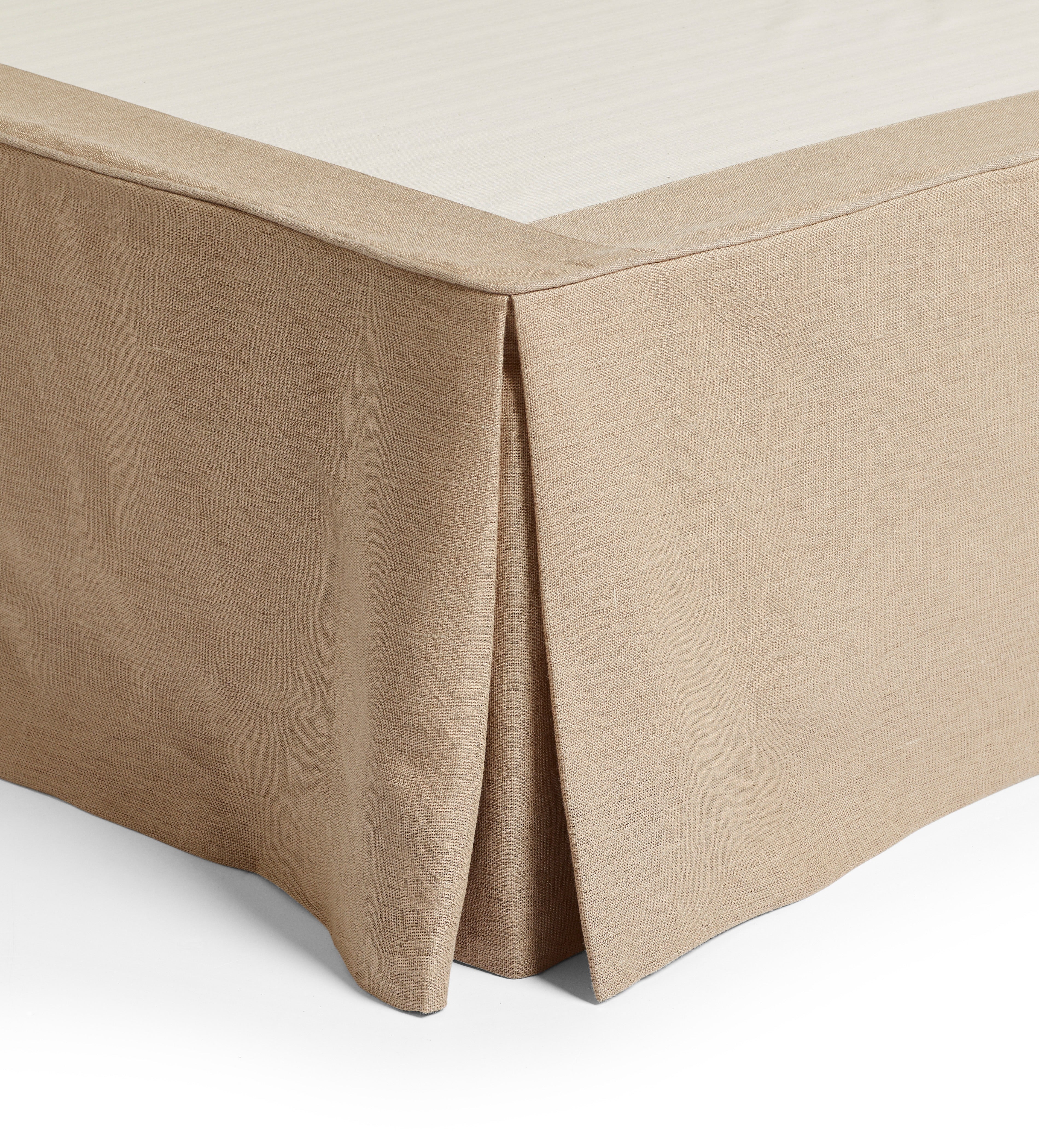 Bed Valance 100% Linen - King Size - Natural | OKA
