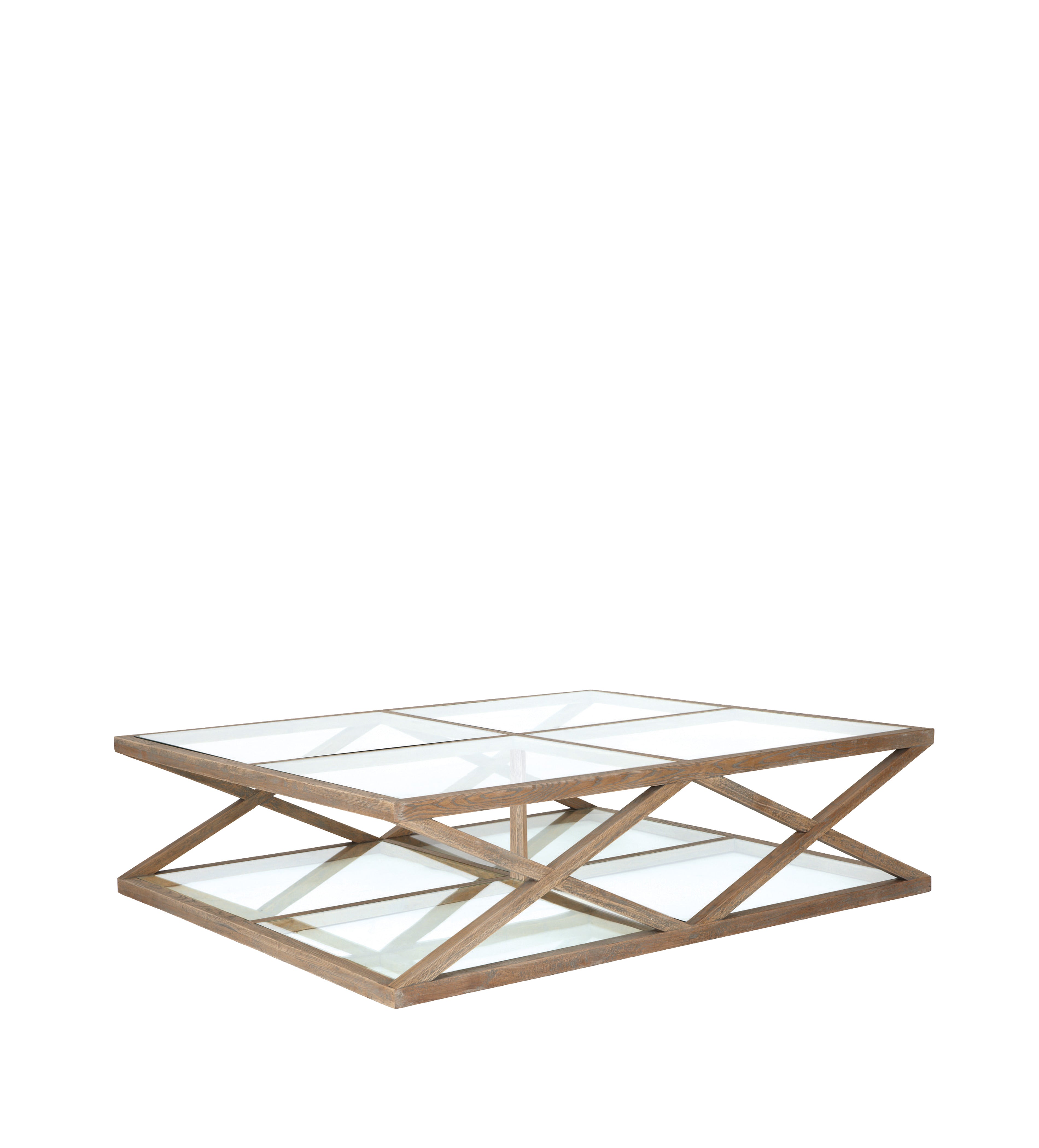 Marylebone Coffee Table - Large - Weathered Oak | OKA