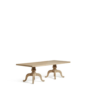 Arthur Rectangular Dining Table - Medium - Weathered Oak Brown | OKA
