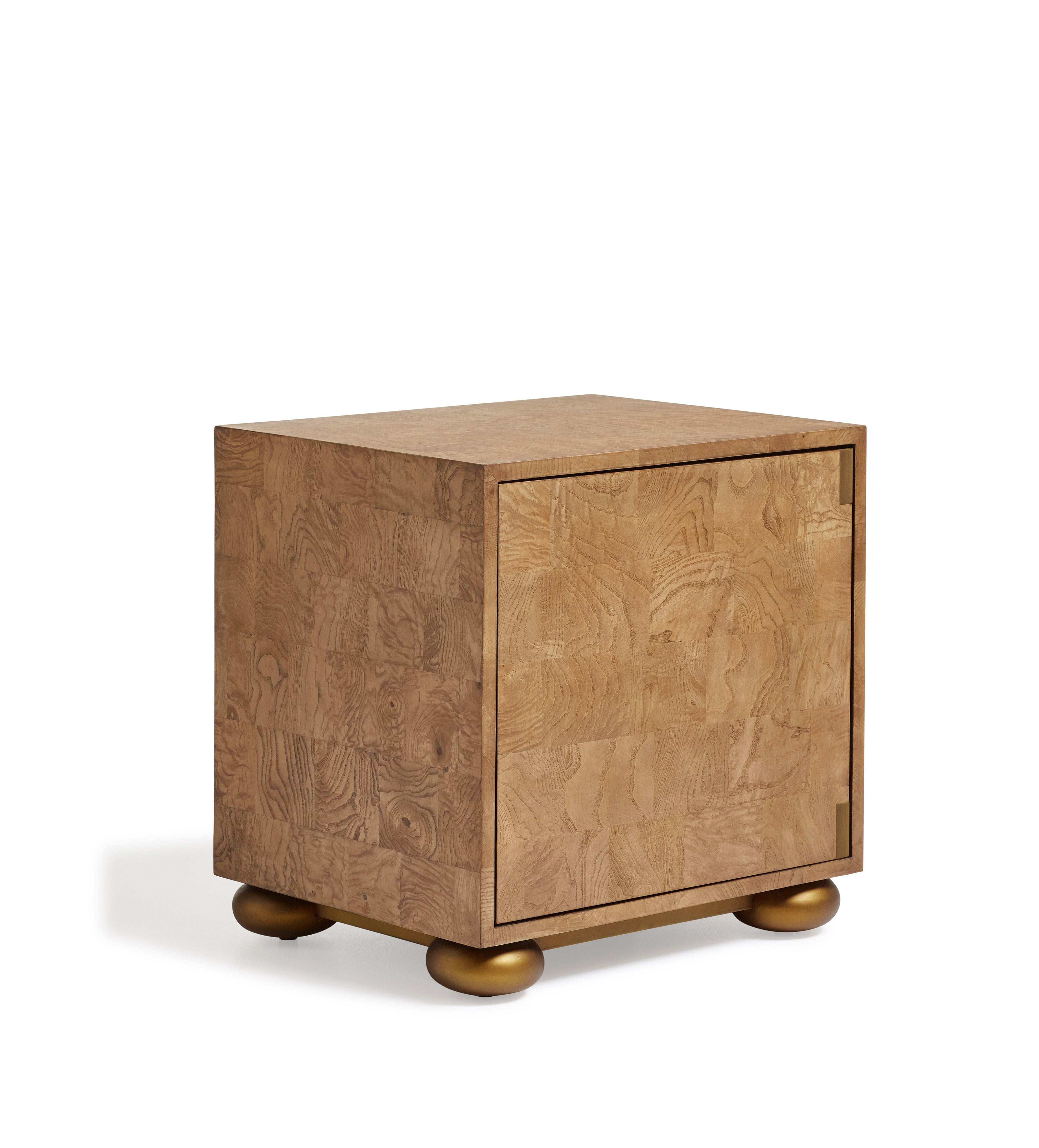 Midas Side Table - Warm Burl Wood | OKA