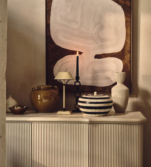 Mini Grisewood Wireless Lamp and Shade - Vellum Brown | OKA