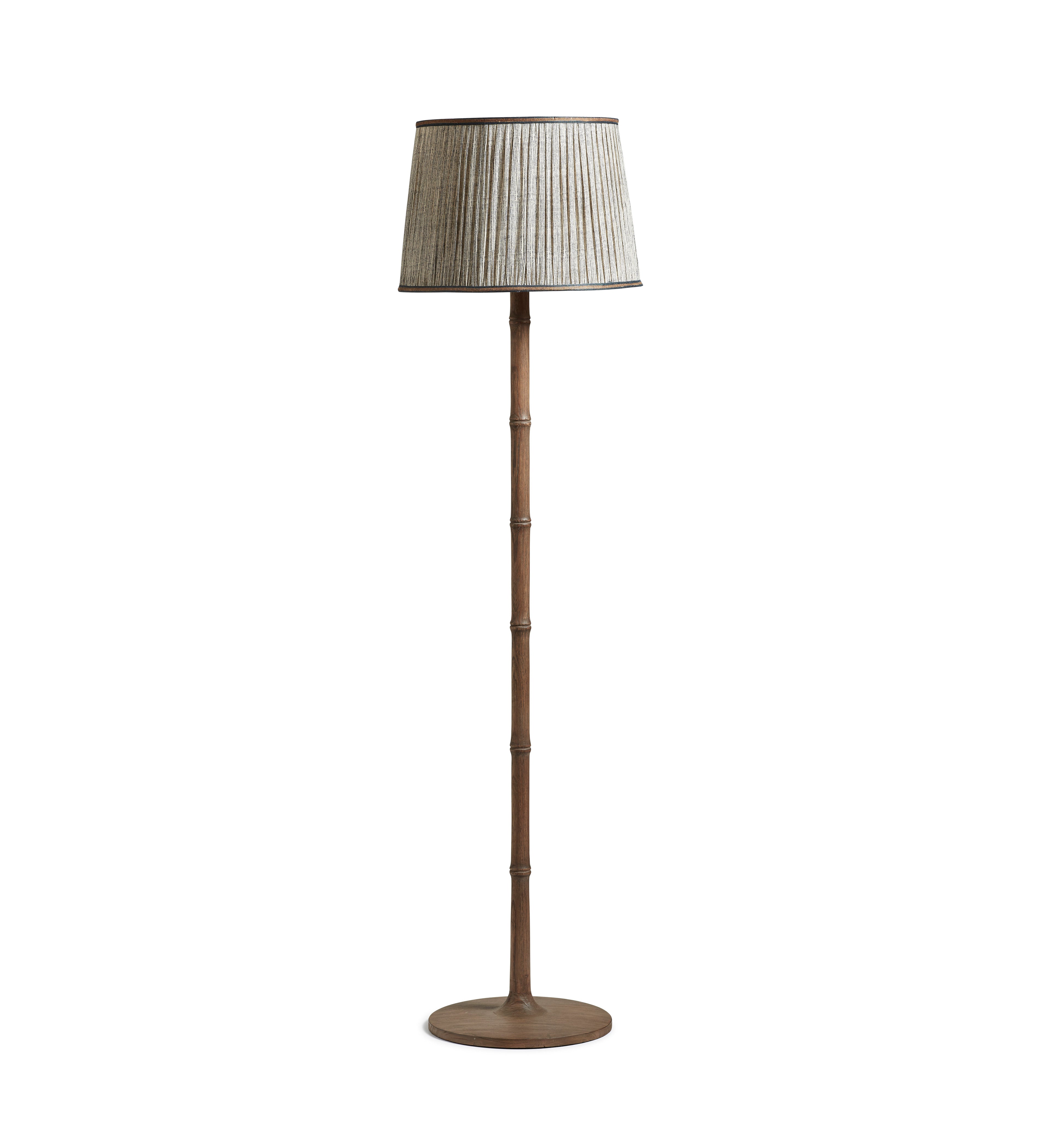 Minshan Floor Lamp Base - Natural Brown | OKA