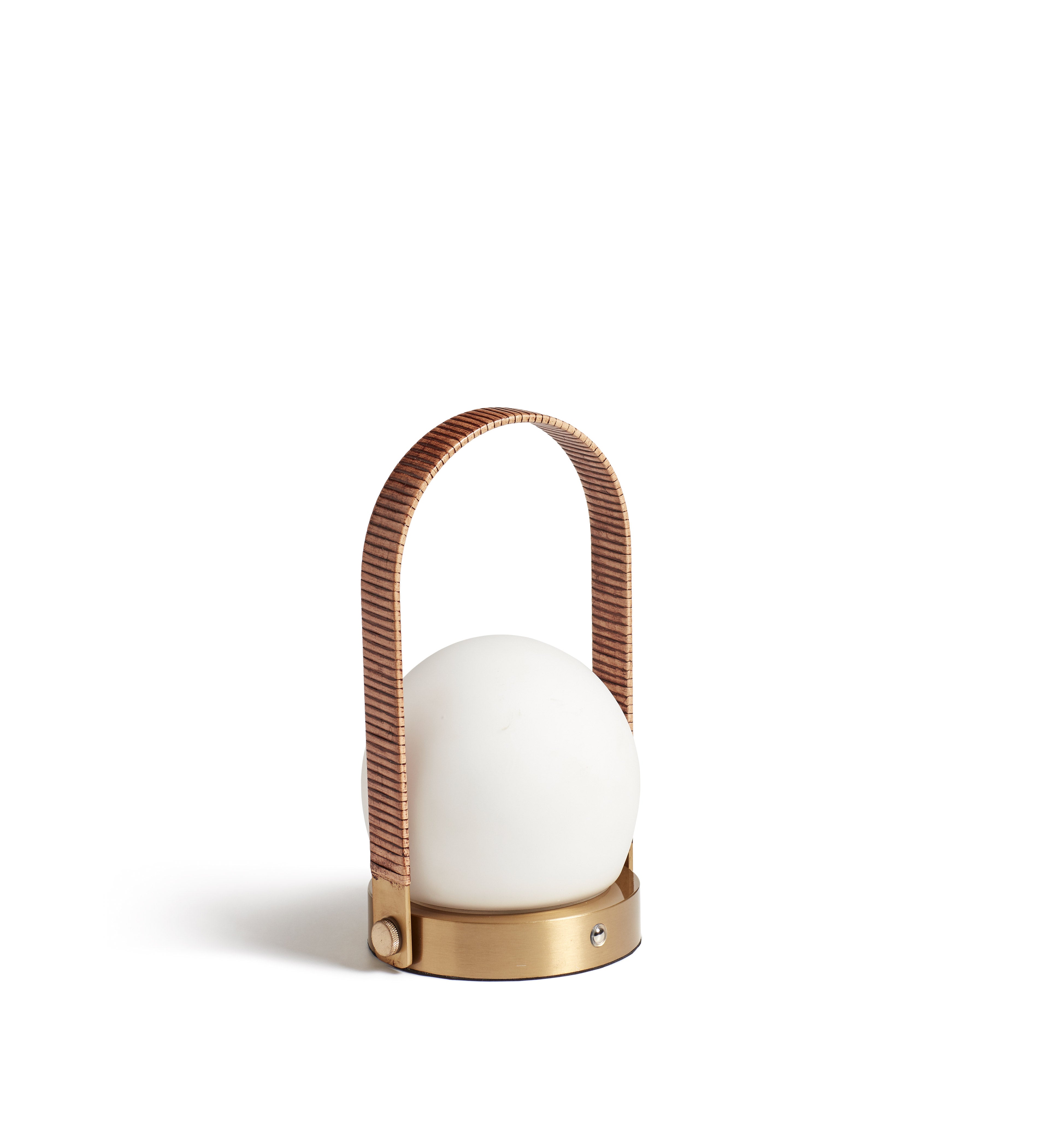 Neoma Wireless Table Lamp Base - White/Gold | OKA