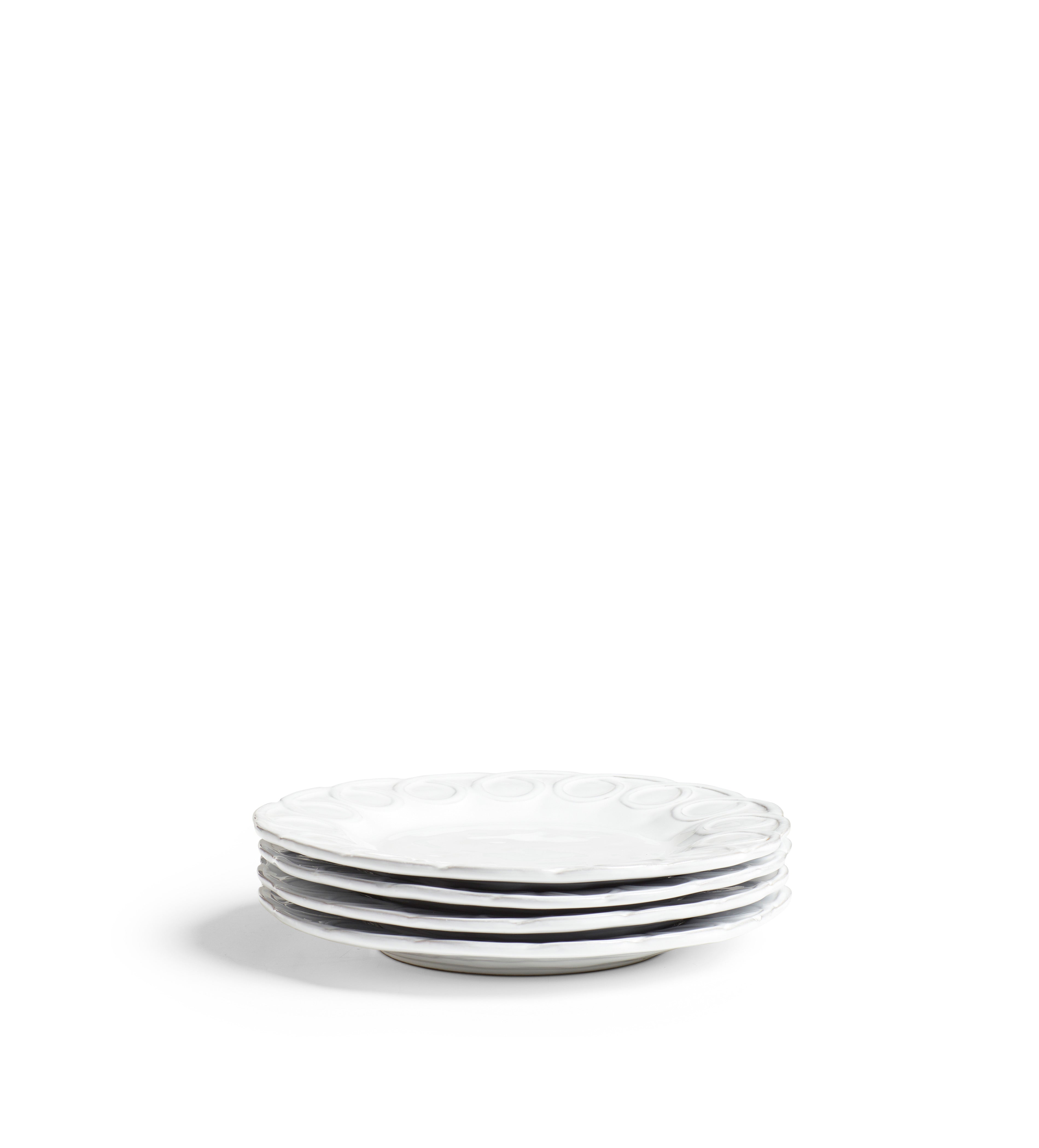 Nephele Side Plates - Set of Four - White | OKA