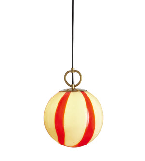 Nimbus Stripe Pendant Lamp - Red | OKA