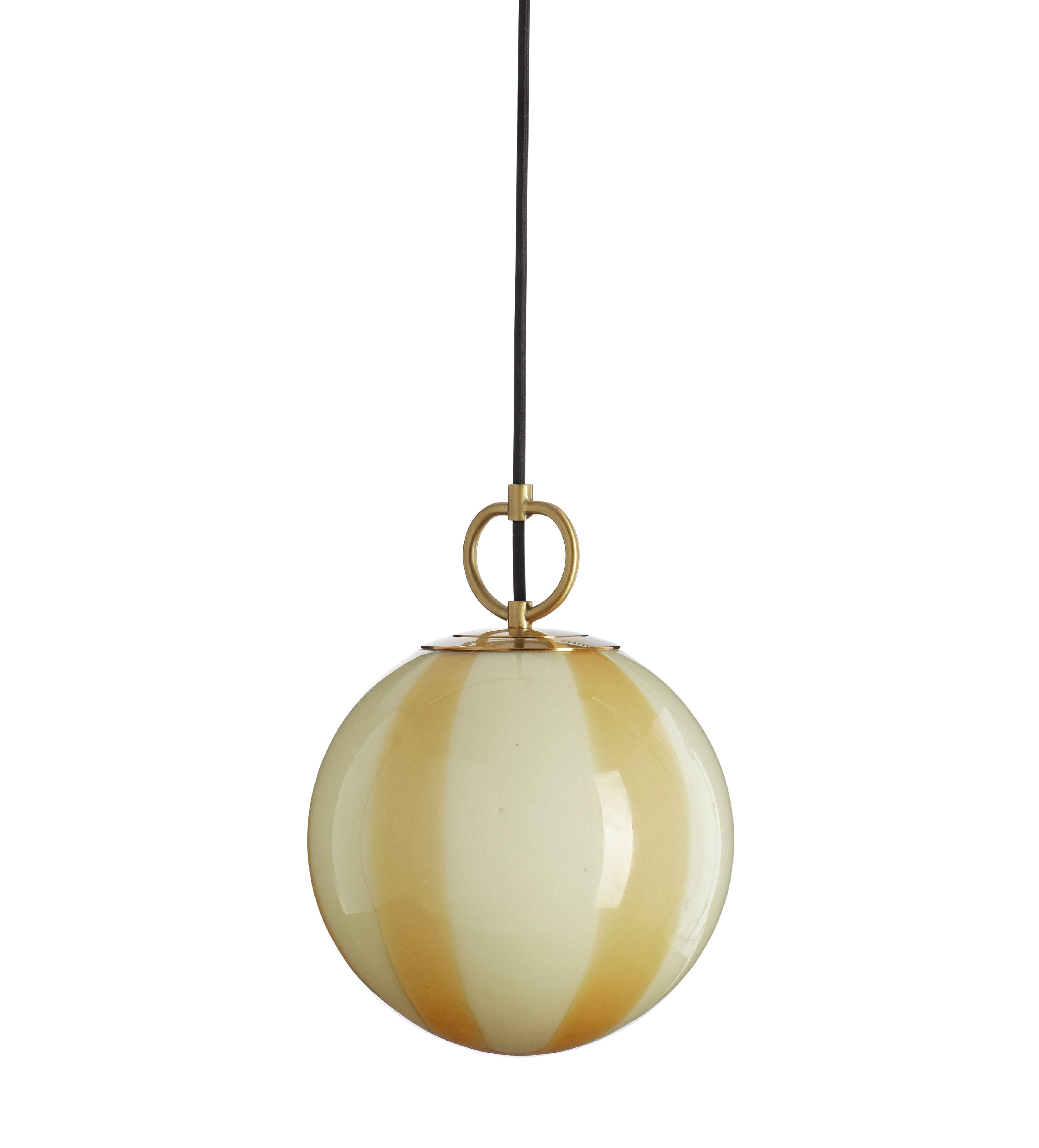 Nimbus Stripe Pendant Lamp - Yellow | OKA