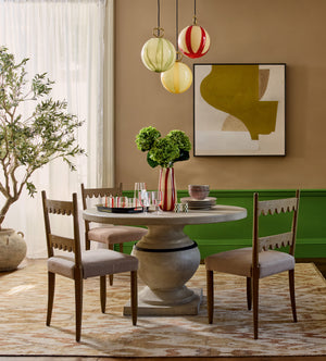 Nimbus Stripe Pendant Lamp - Yellow | OKA