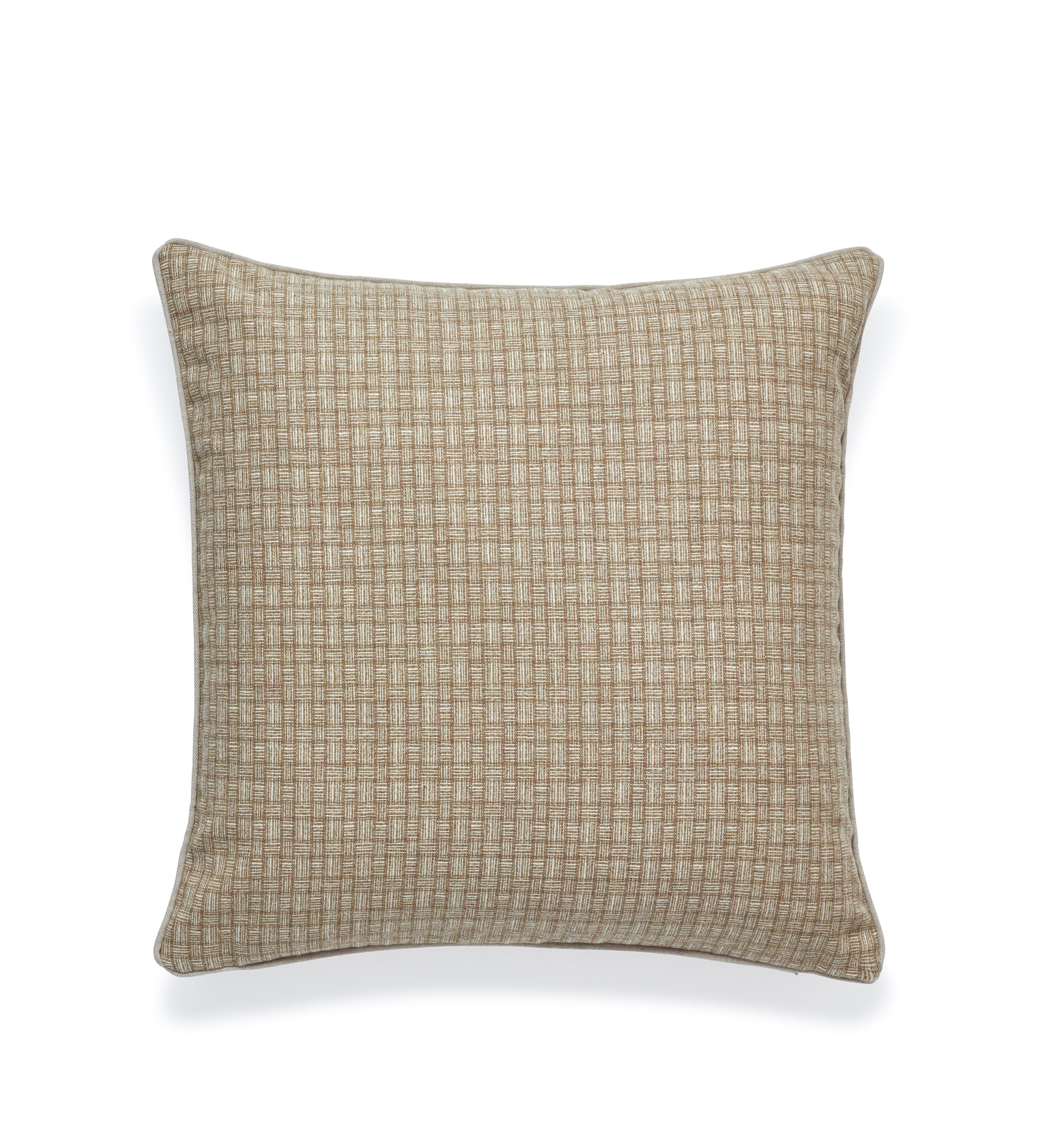 Paleo Stripe Cushion Cover - Mustard Yellow/Cream | OKA