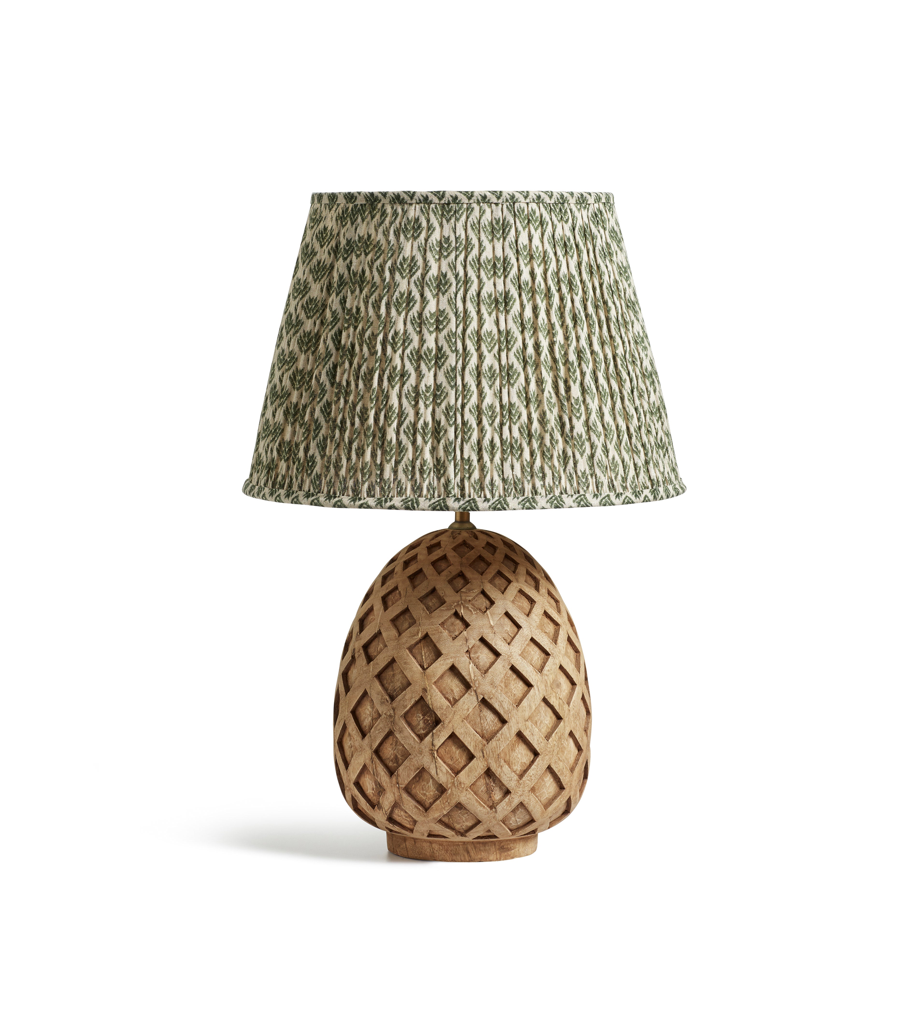 Pinya Table Lamp Base - Natural Brown | OKA