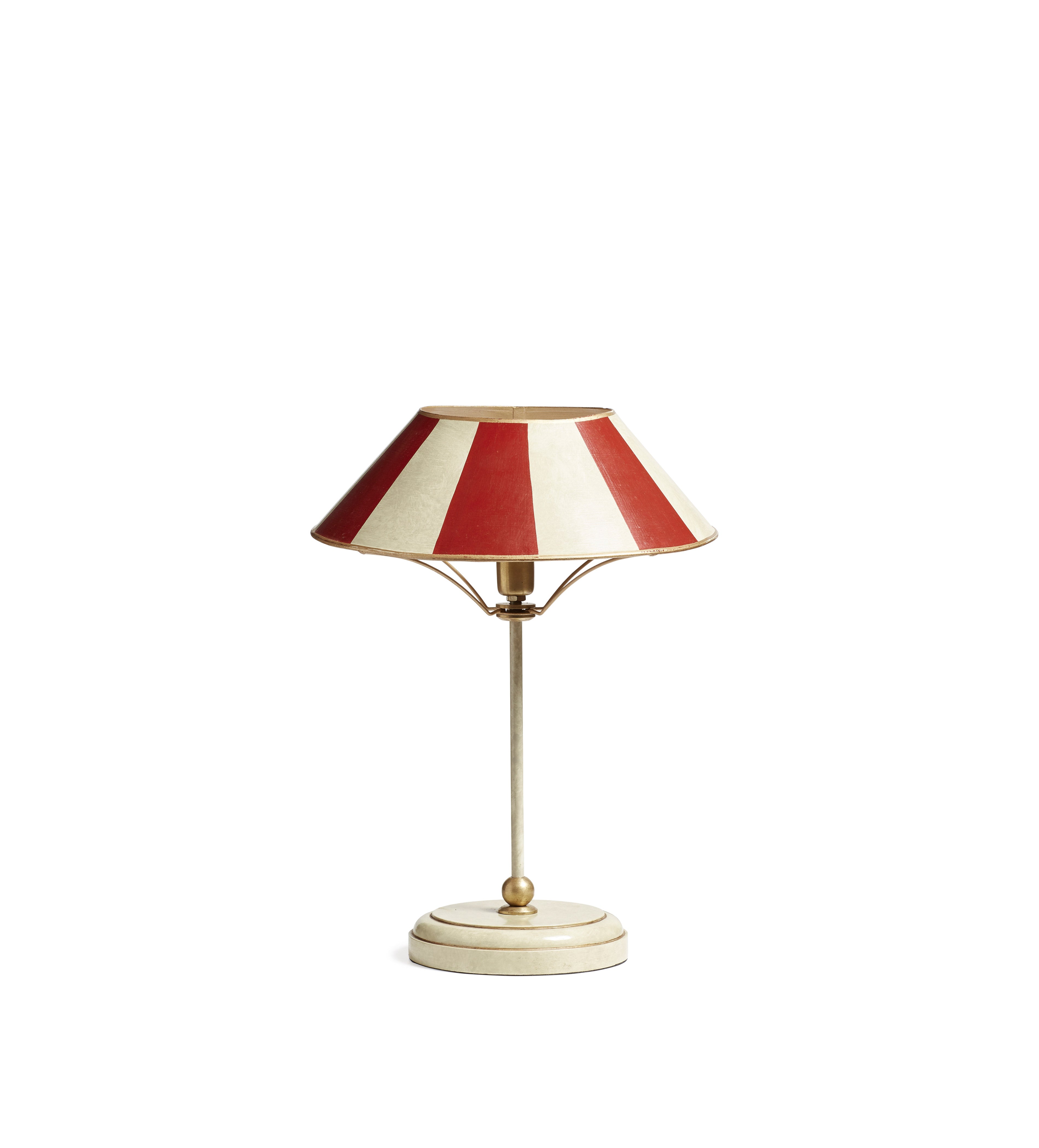 Purdy Table Lamp and Shade - Chinese Red | OKA